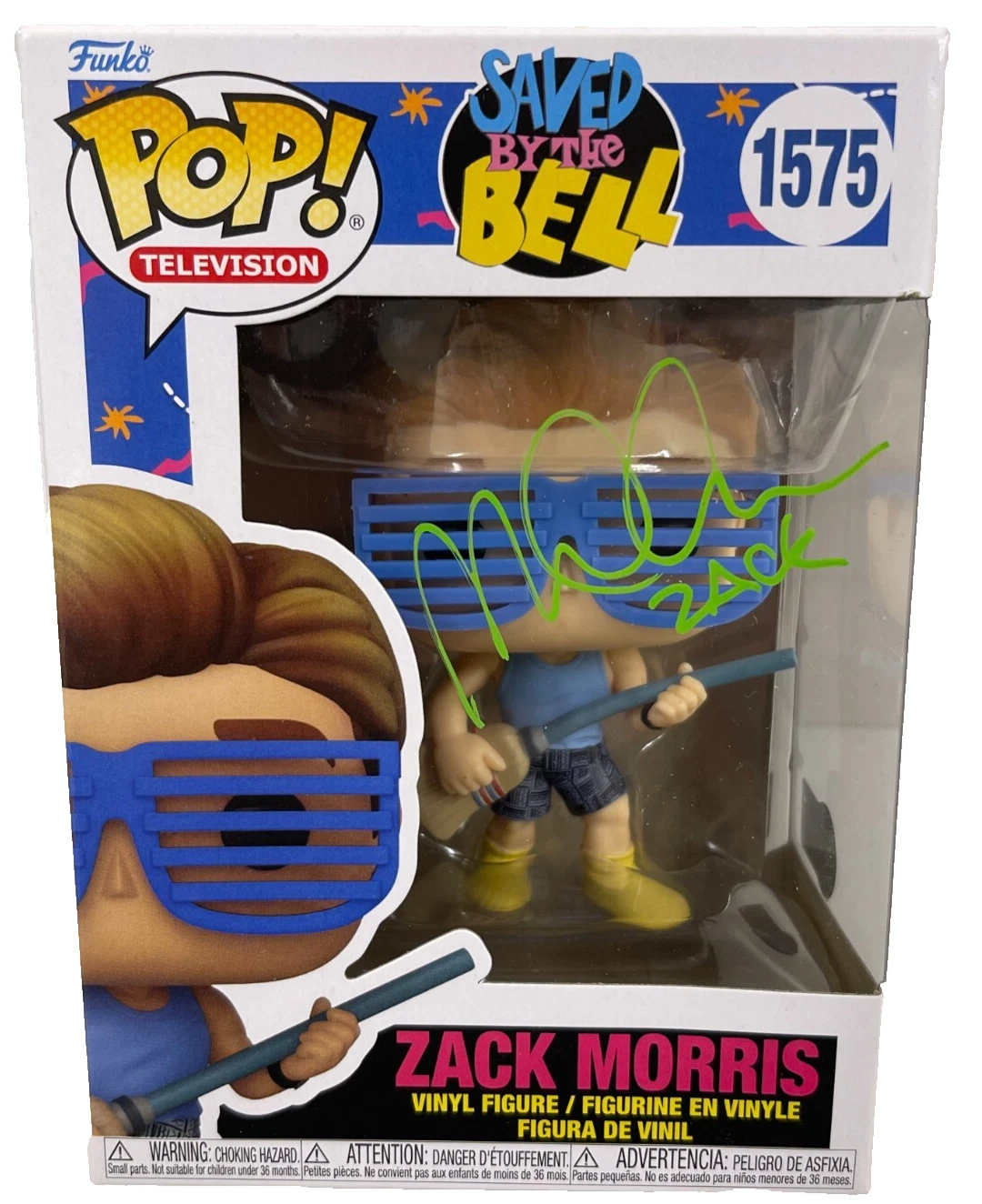 Mark-Paul Gosselaar Signed Zack Morris Funko Saved by the Bell ...