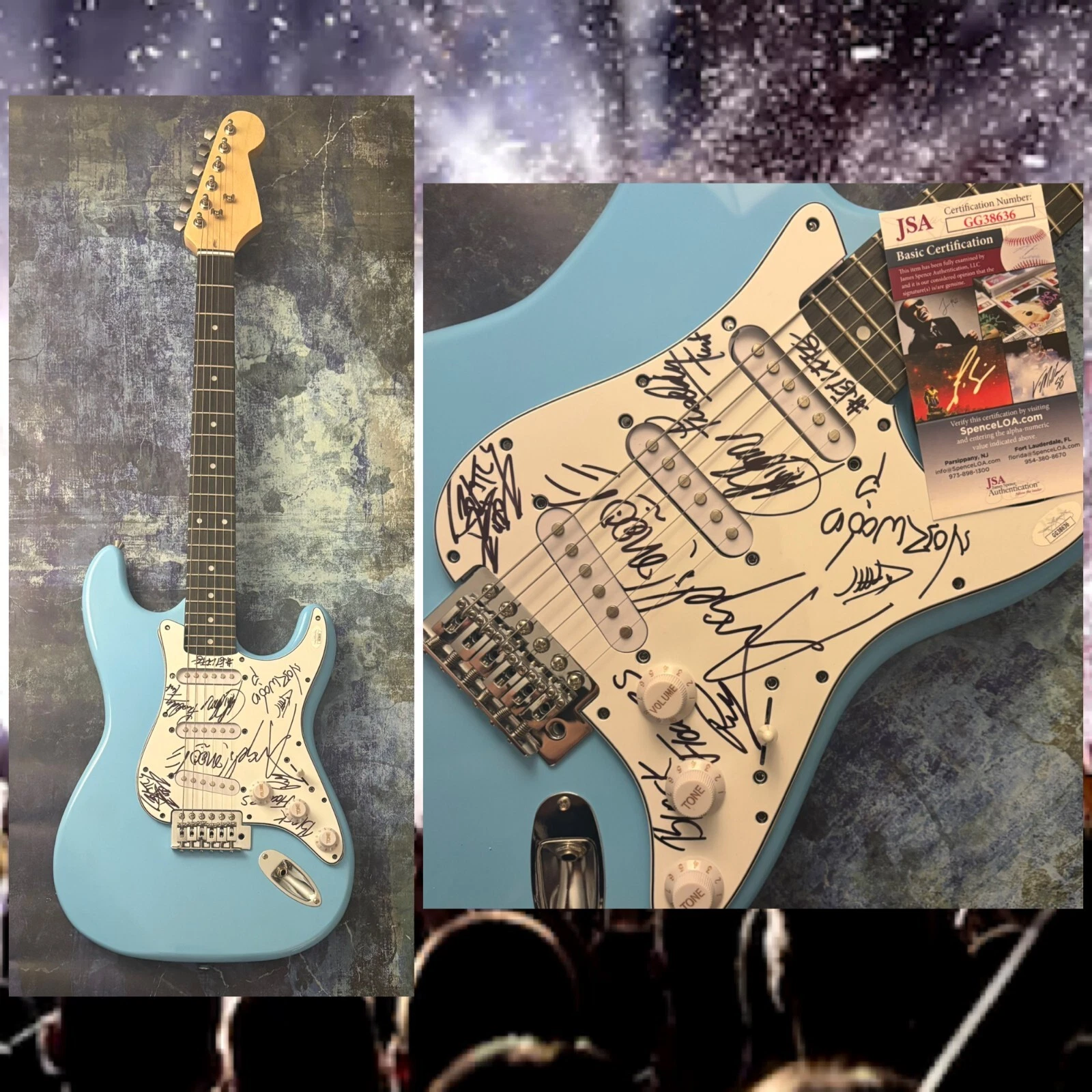 JSA Angelo Moore x6 Band * FISHBONE * Signed New Electric Guitar COA ...