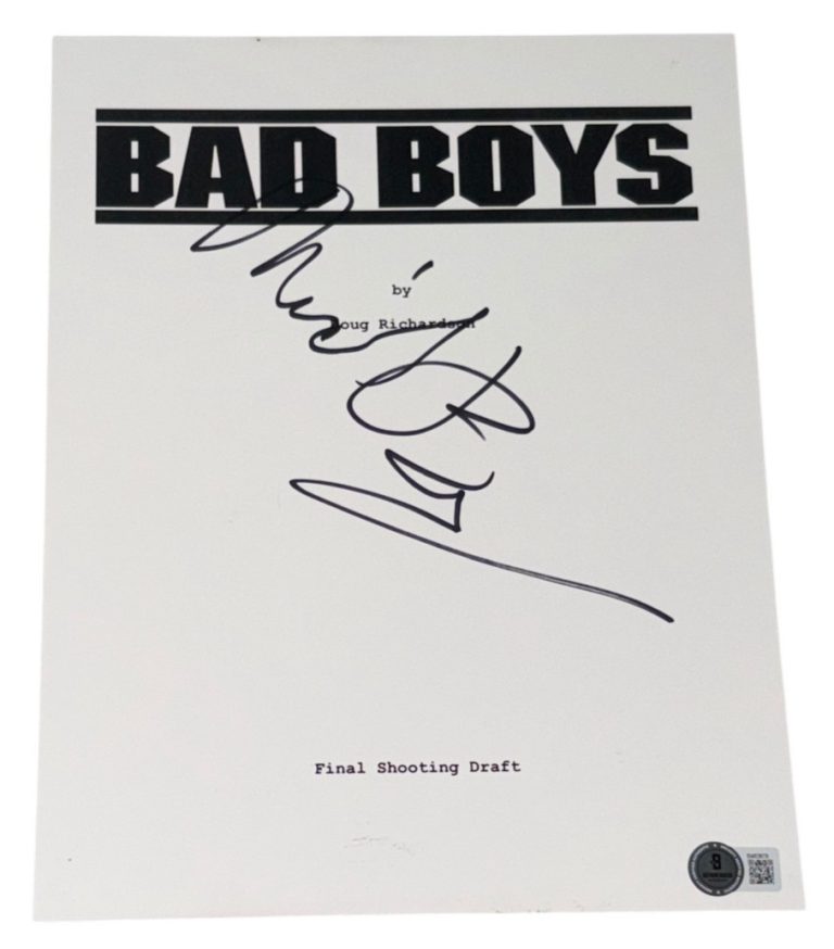Michael Bay Signed Autograph Bad Boys Movie Script Screenplay Beckett ...