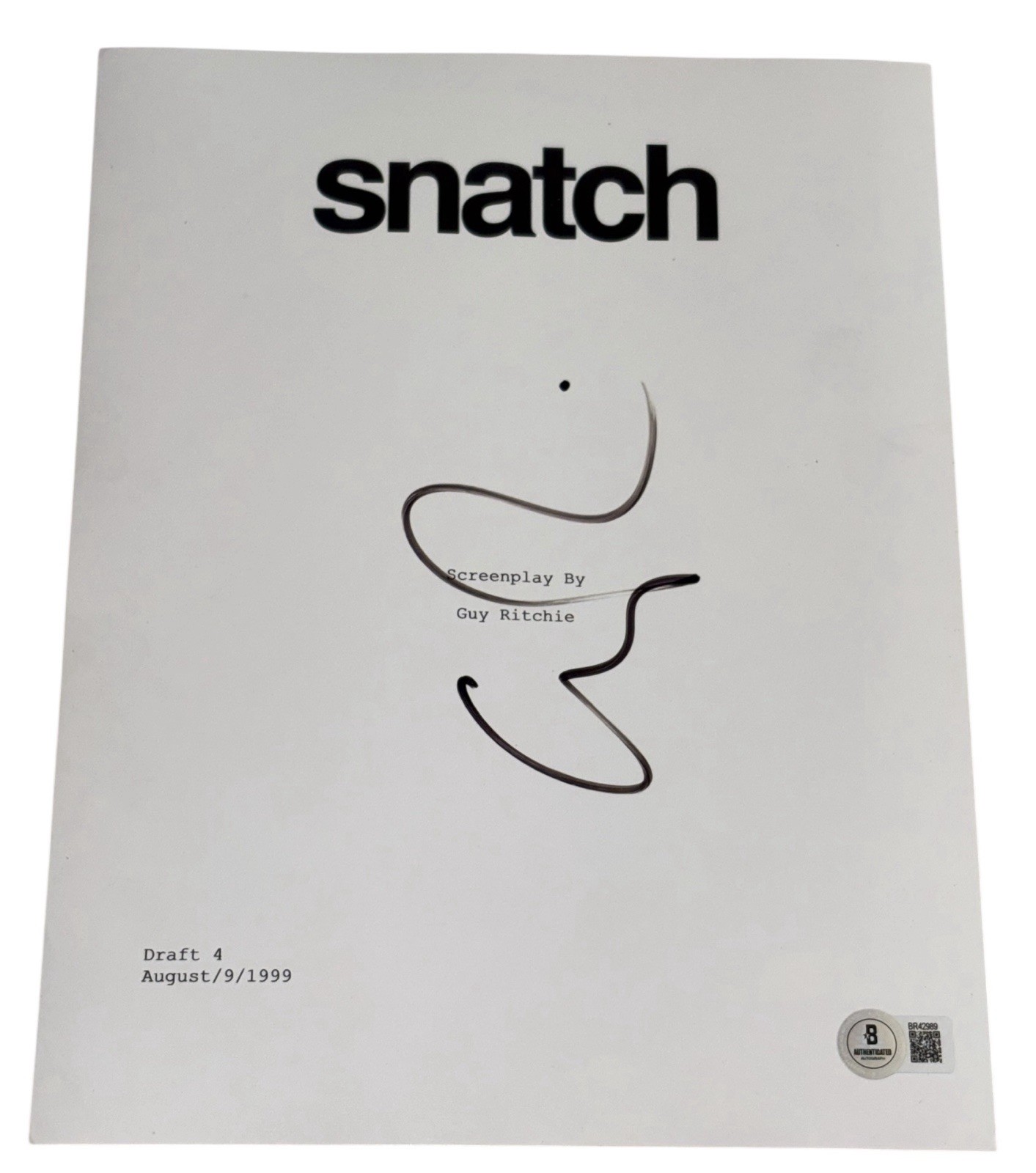 Guy Ritchie Signed Autograph Snatch Full Movie Script Screenplay ...