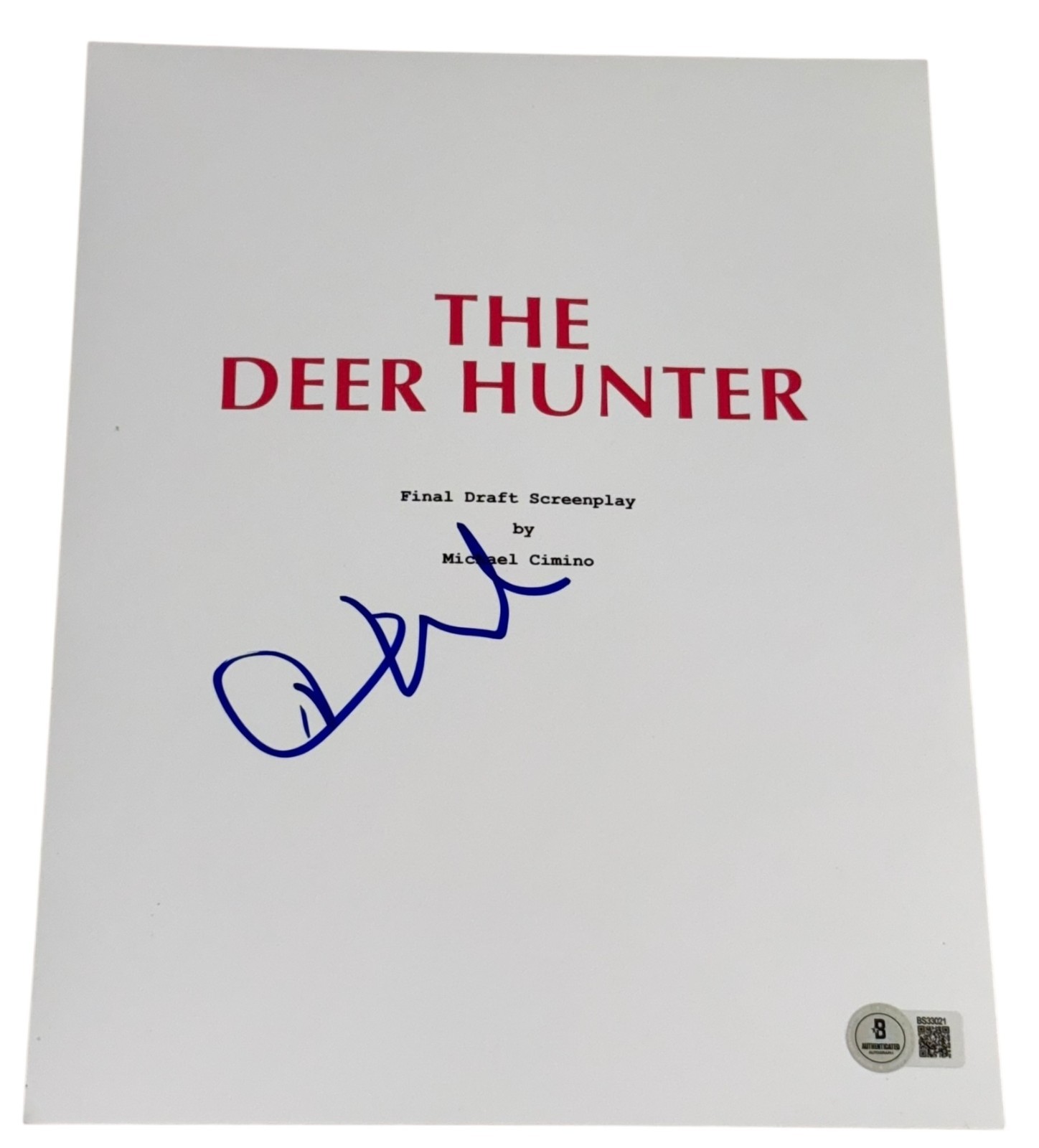 Christopher Walken Signed Autograph The Deer Hunter Script Screenplay ...