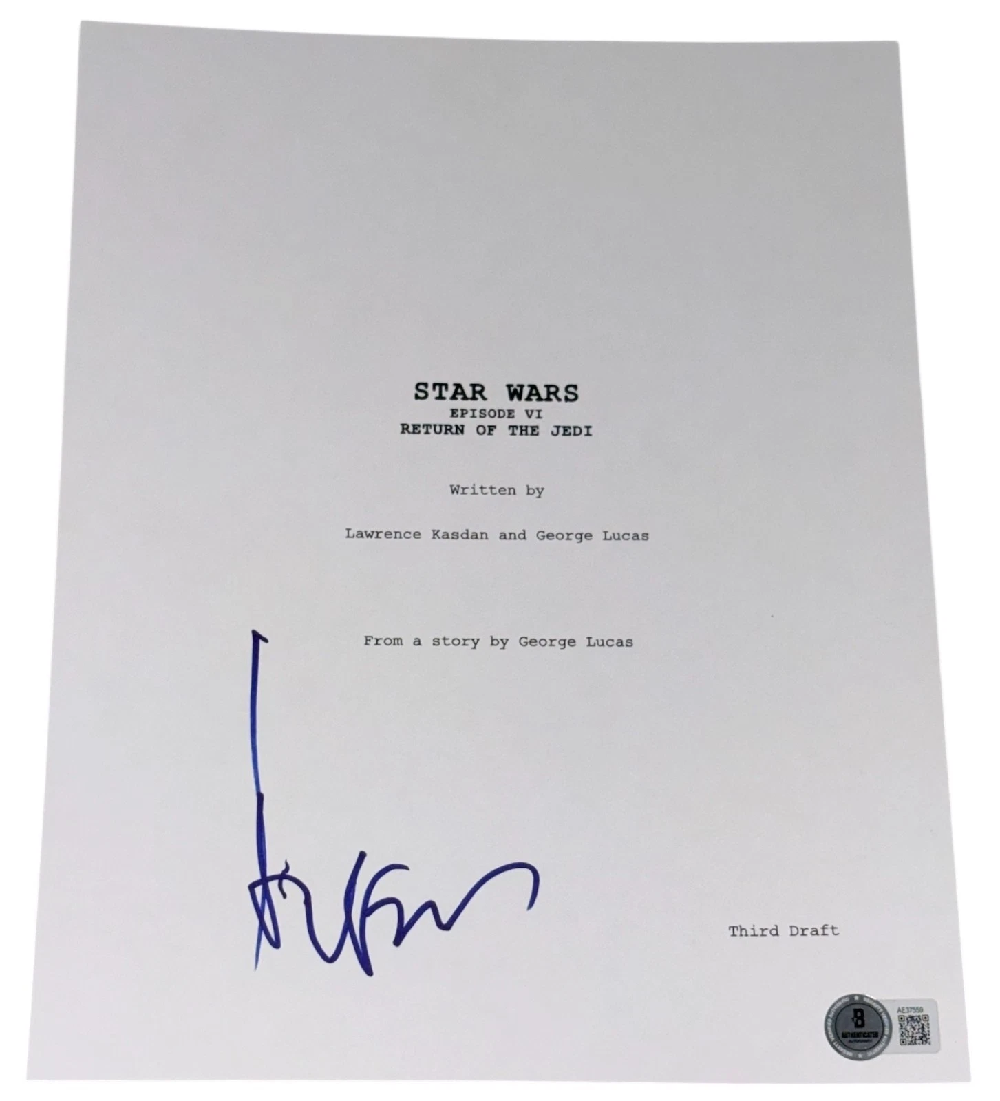 Harrison Ford Signed Autograph Star Wars Return of The Jedi Movie ...