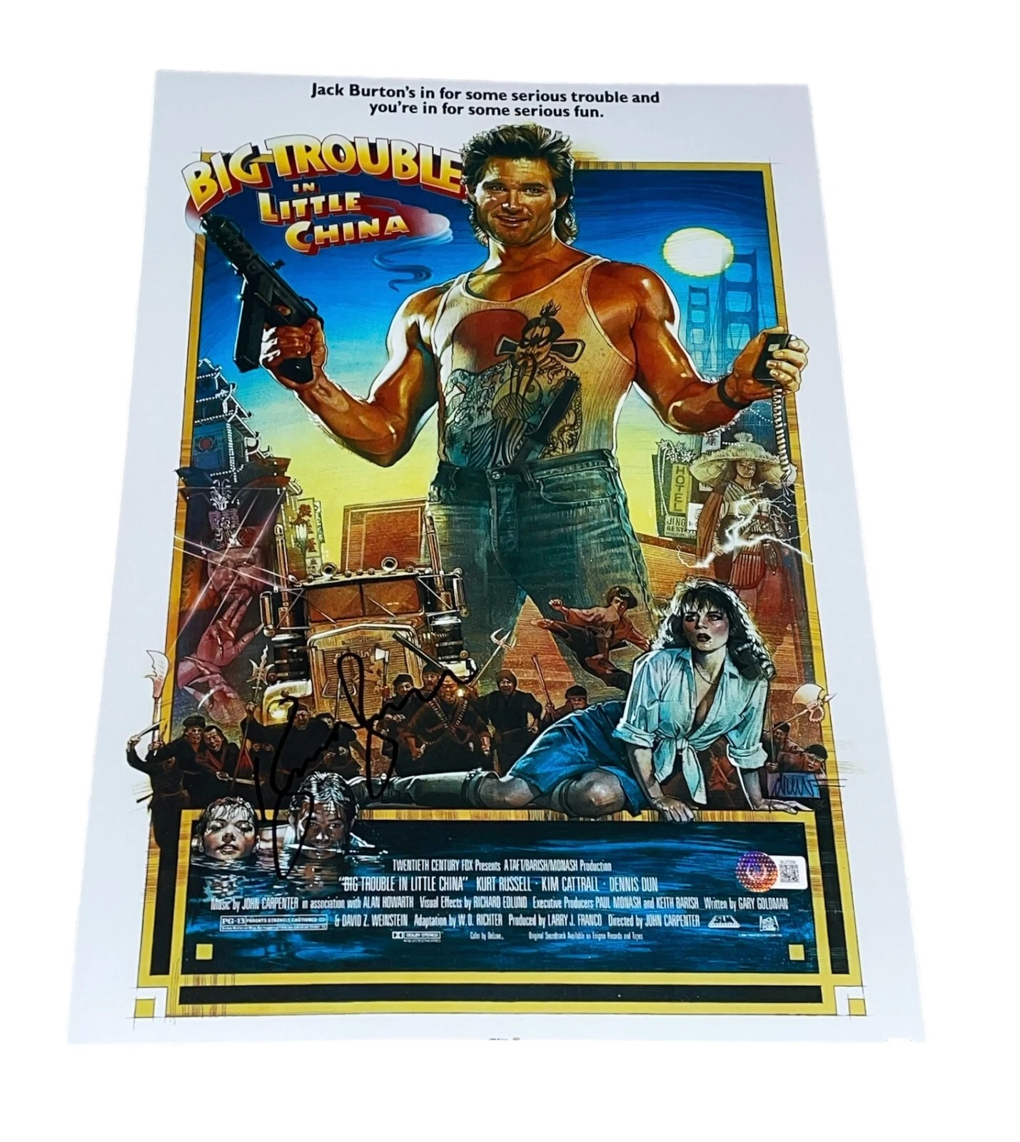 Kurt Russell Signed Autograph 12x18 Photo Big Trouble in Little China ...
