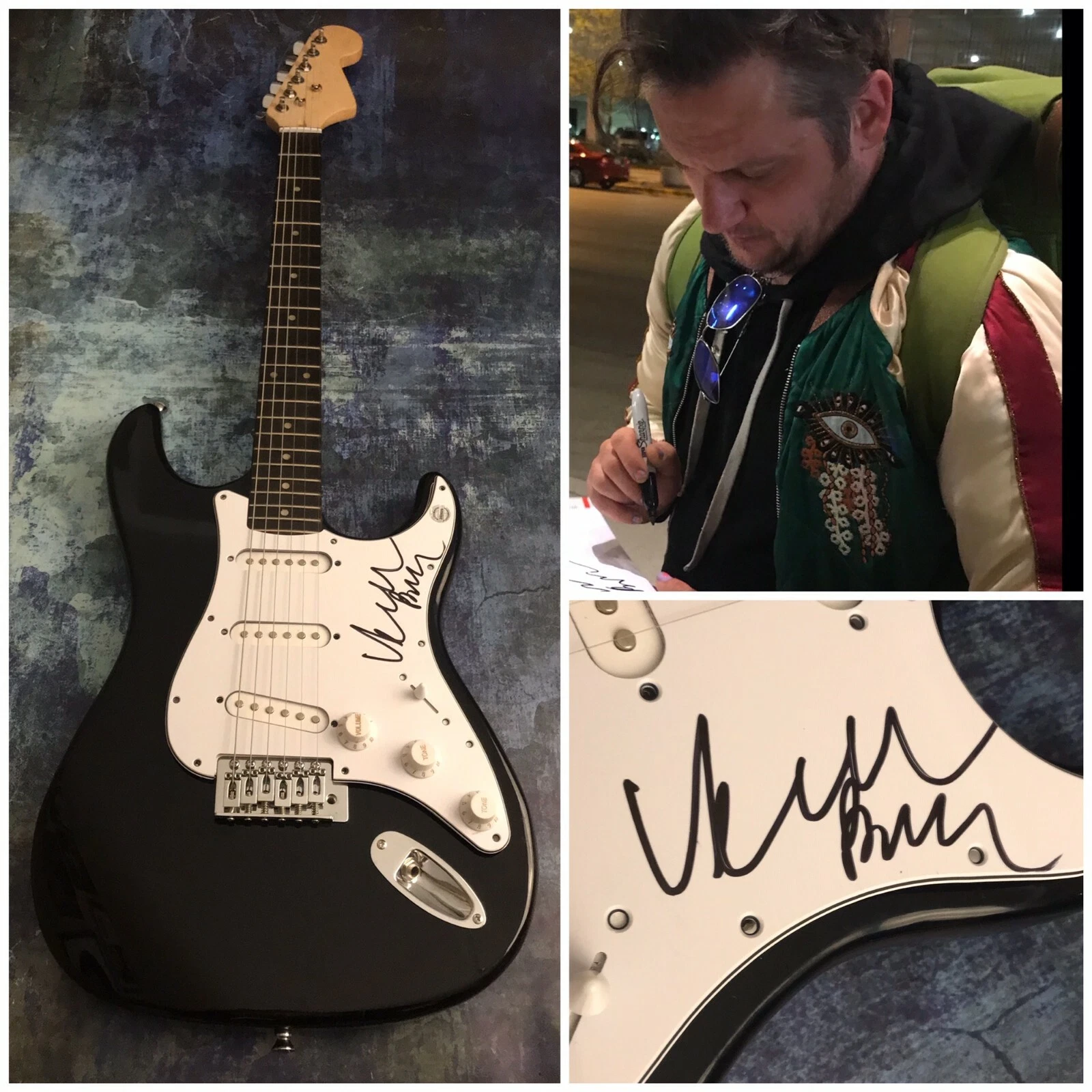 GFA Modest Mouse Float On * ISAAC BROCK * Signed Electric Guitar PROOF ...