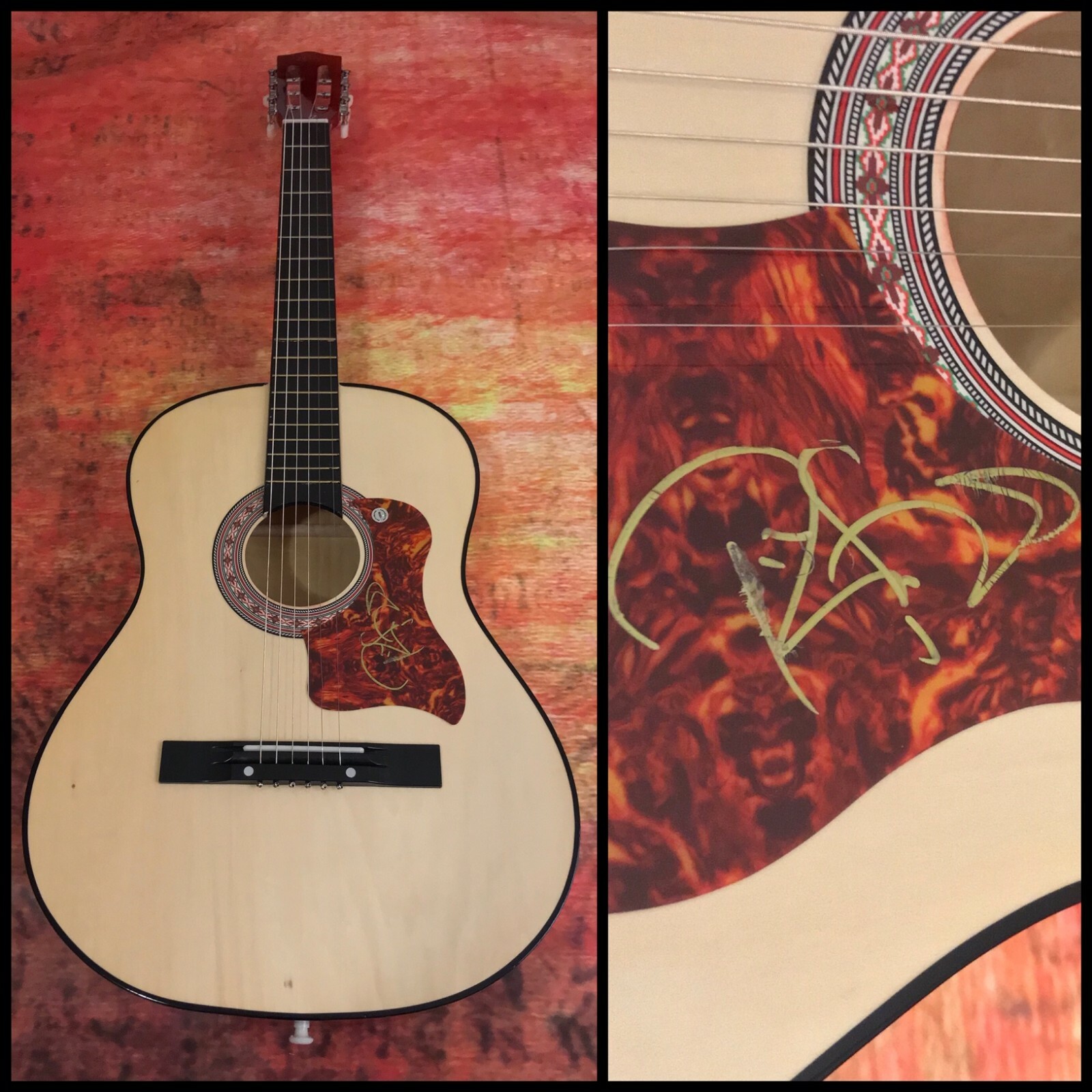 GFA Home & Raging Fire Star * PHILLIP PHILLIPS * Signed Acoustic Guitar ...