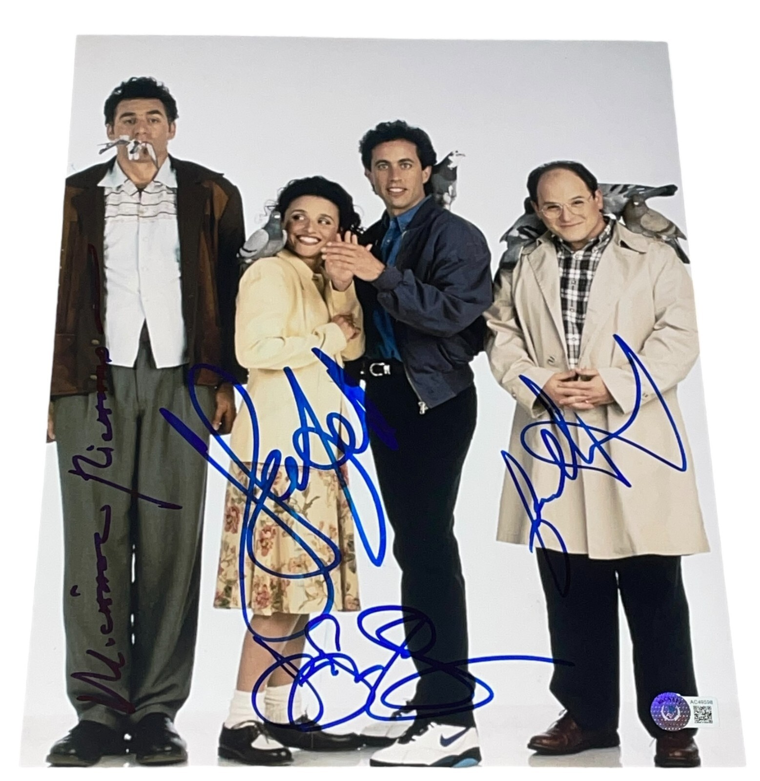 Seinfeld Cast 4+ Signed Auto 11x14 Photo Jerry Seinfeld Michael ...
