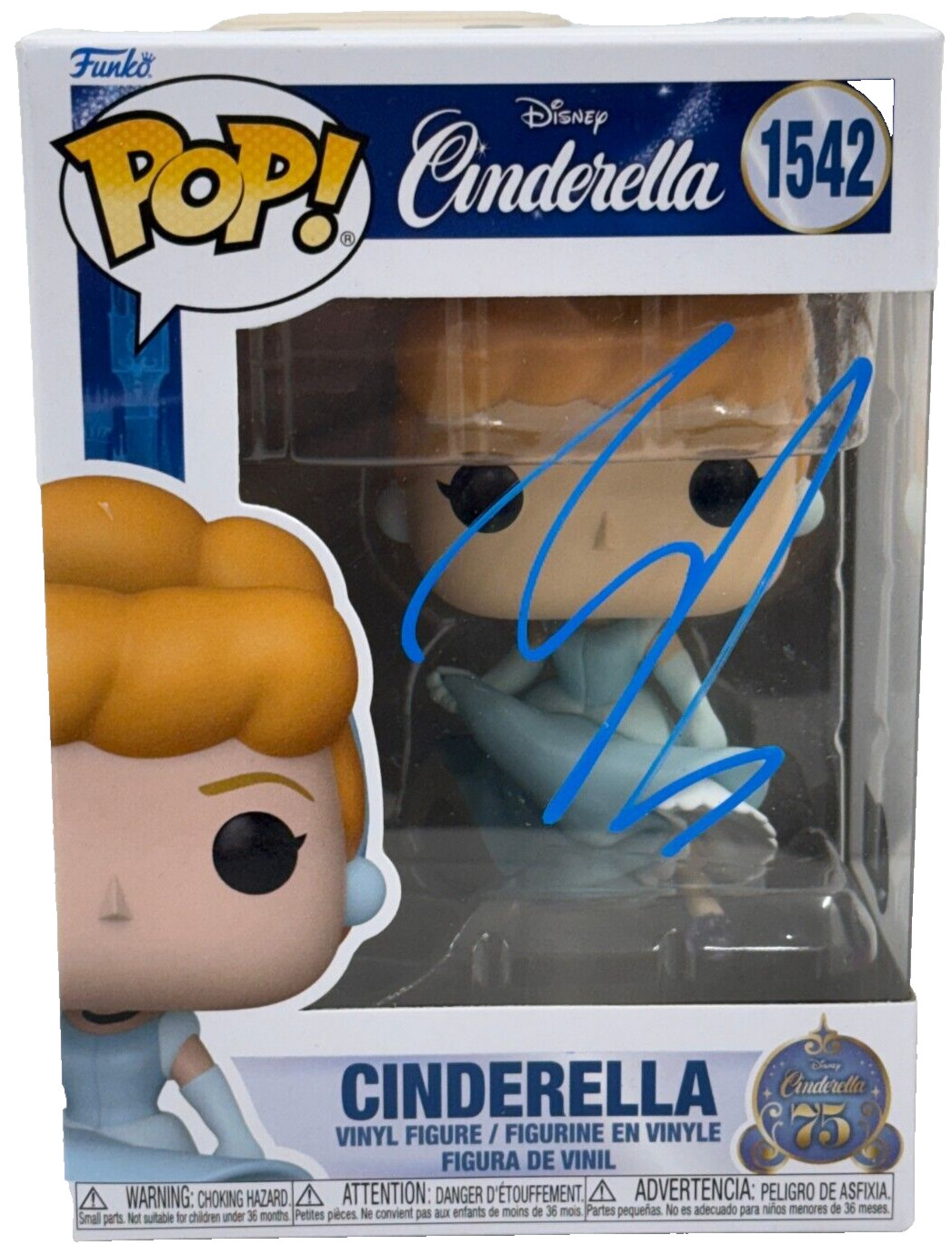 Lily James Signed Cinderella Funko Disney Authentic Autograph Beckett ...