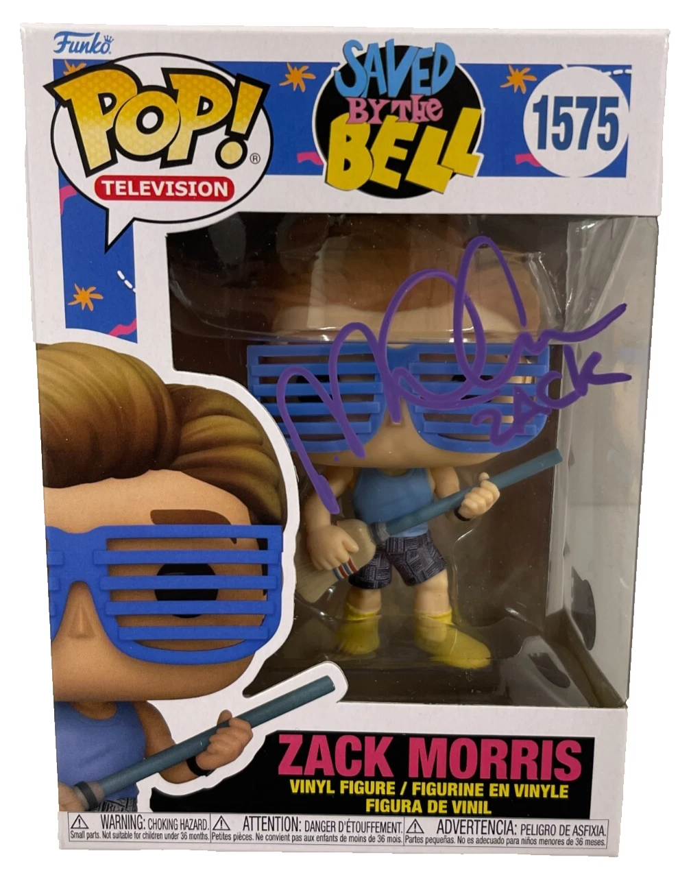 Mark-Paul Gosselaar Signed Zack Morris Funko Saved by the Bell ...