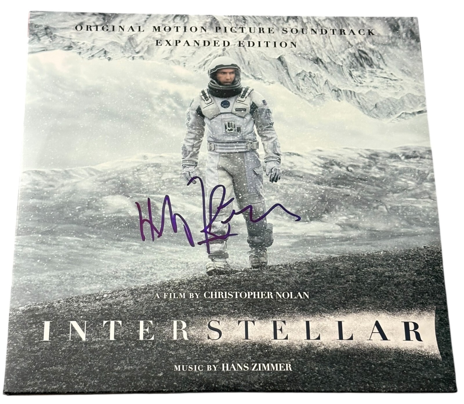 COMPOSER HANS ZIMMER SIGNED INTERSTELLAR SOUNDTRACK VINYL AUTHENTIC ...