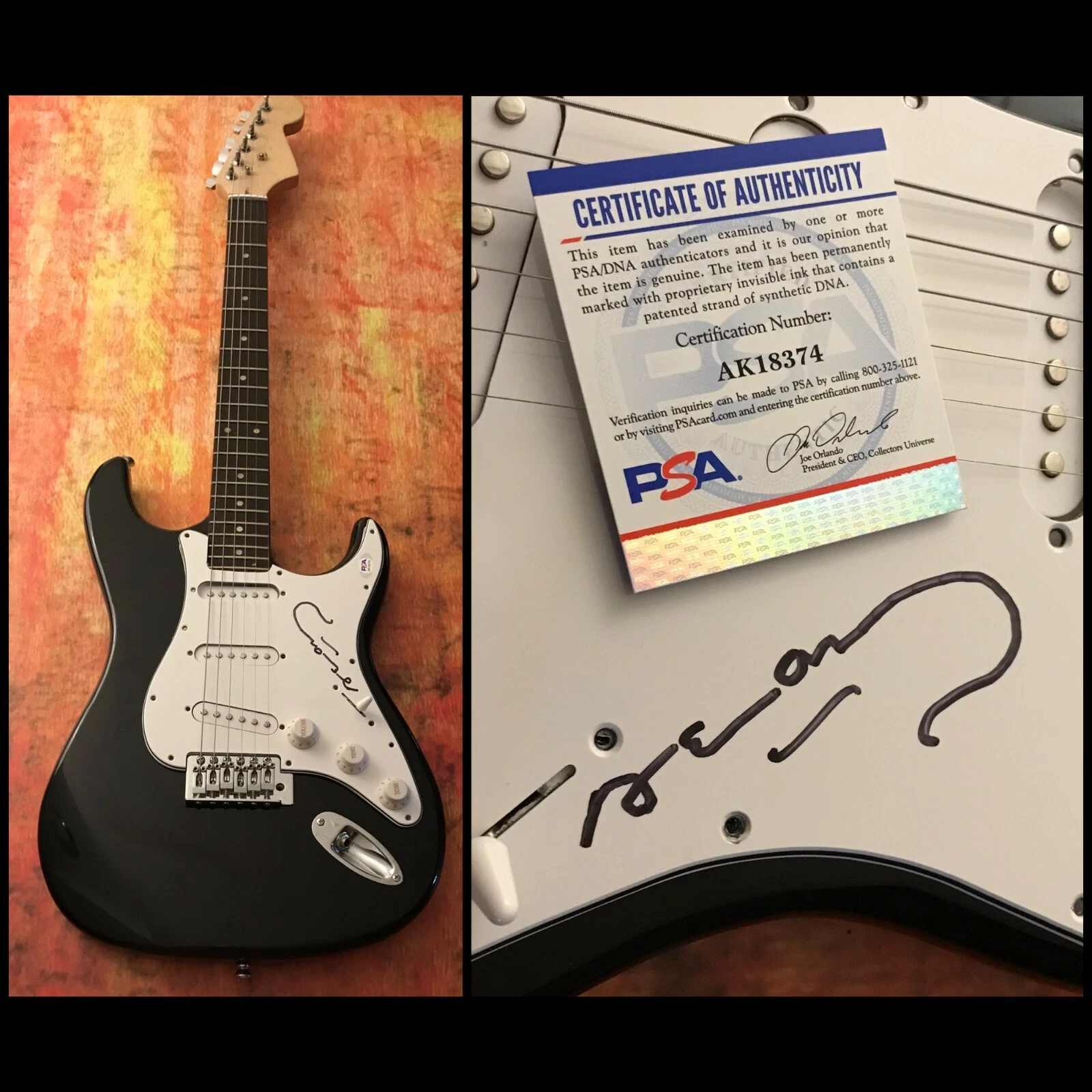 PSA/DNA Jan and Dean Band Star Dean TORRENCE Signed Electric Guitar COA ...