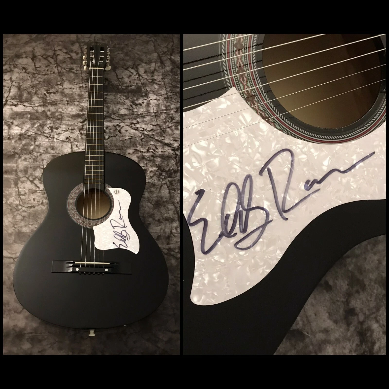 GFA I Got Mexico Star EDDY RAVEN Signed Acoustic Guitar COA | Autographia