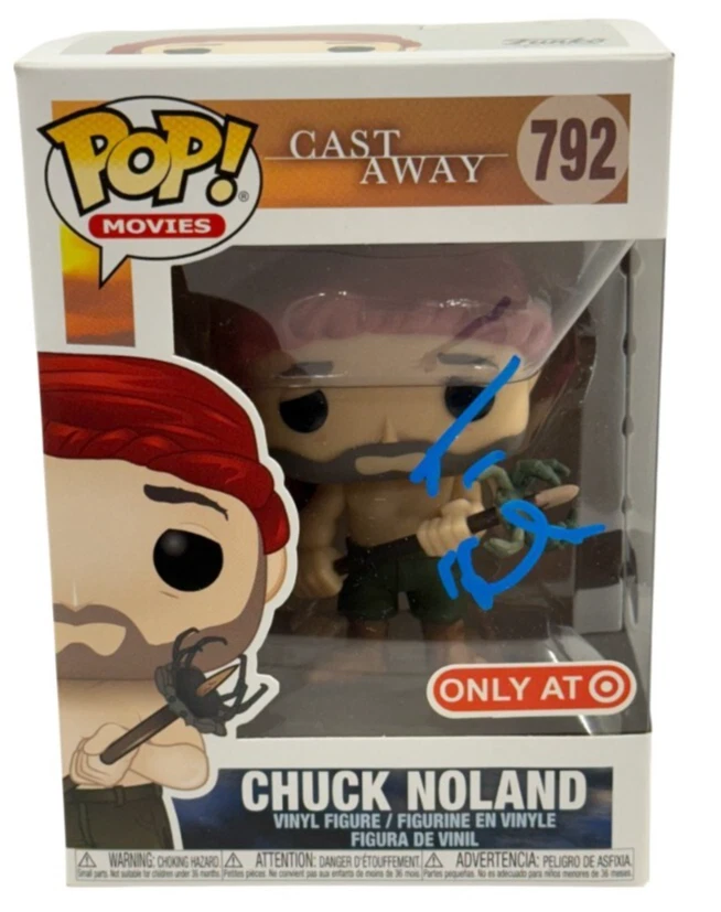 Tom Hanks Signed Chuck Nolan Funko Cast Away Authentic Autograph ...
