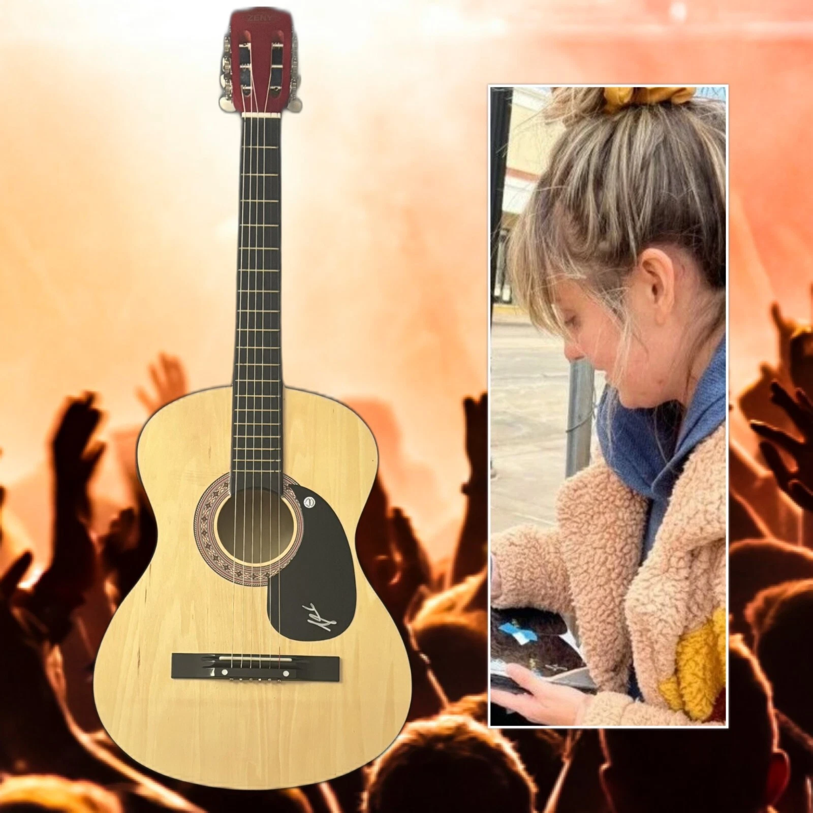 GFA Heart Like a Truck * LAINEY WILSON * Signed Acoustic Guitar PROOF ...
