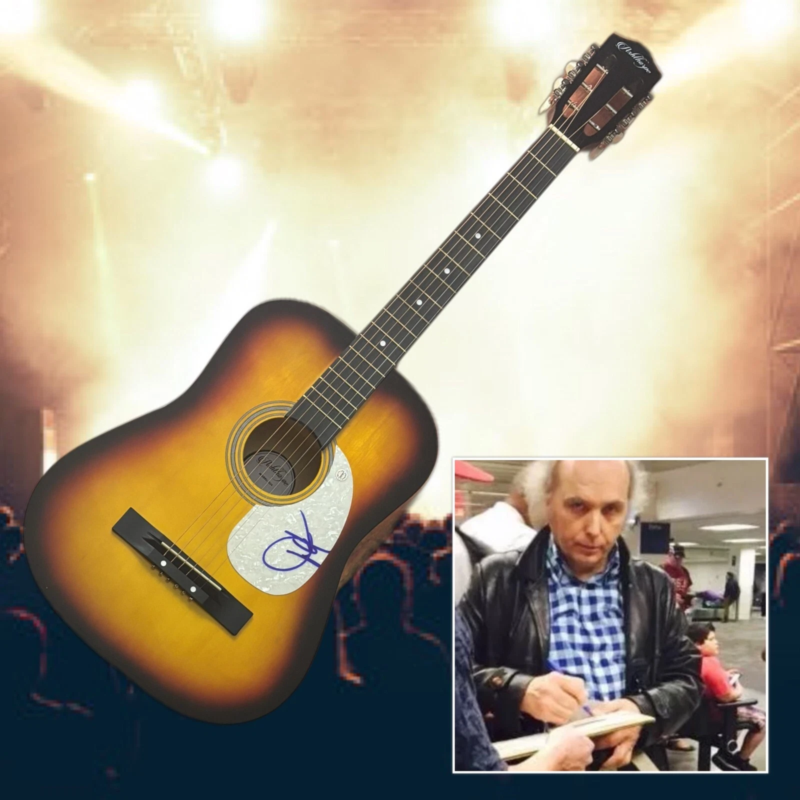 GFA Country Legend * DWIGHT YOAKAM * Signed Acoustic Guitar PROOF AD5 COA | Autographia