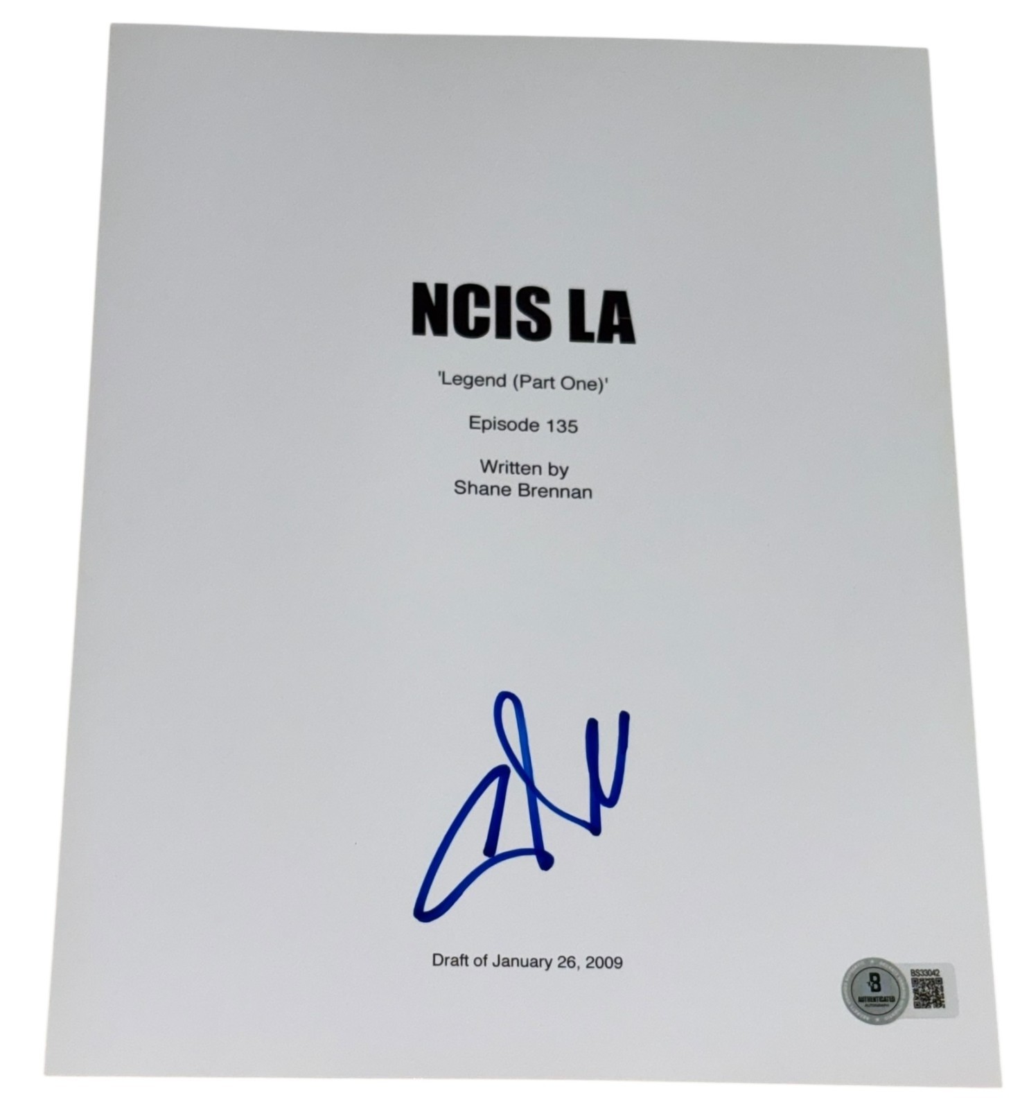 Chris O'Donnell Signed Autograph NCIS LA TV Episode Script Screenplay ...