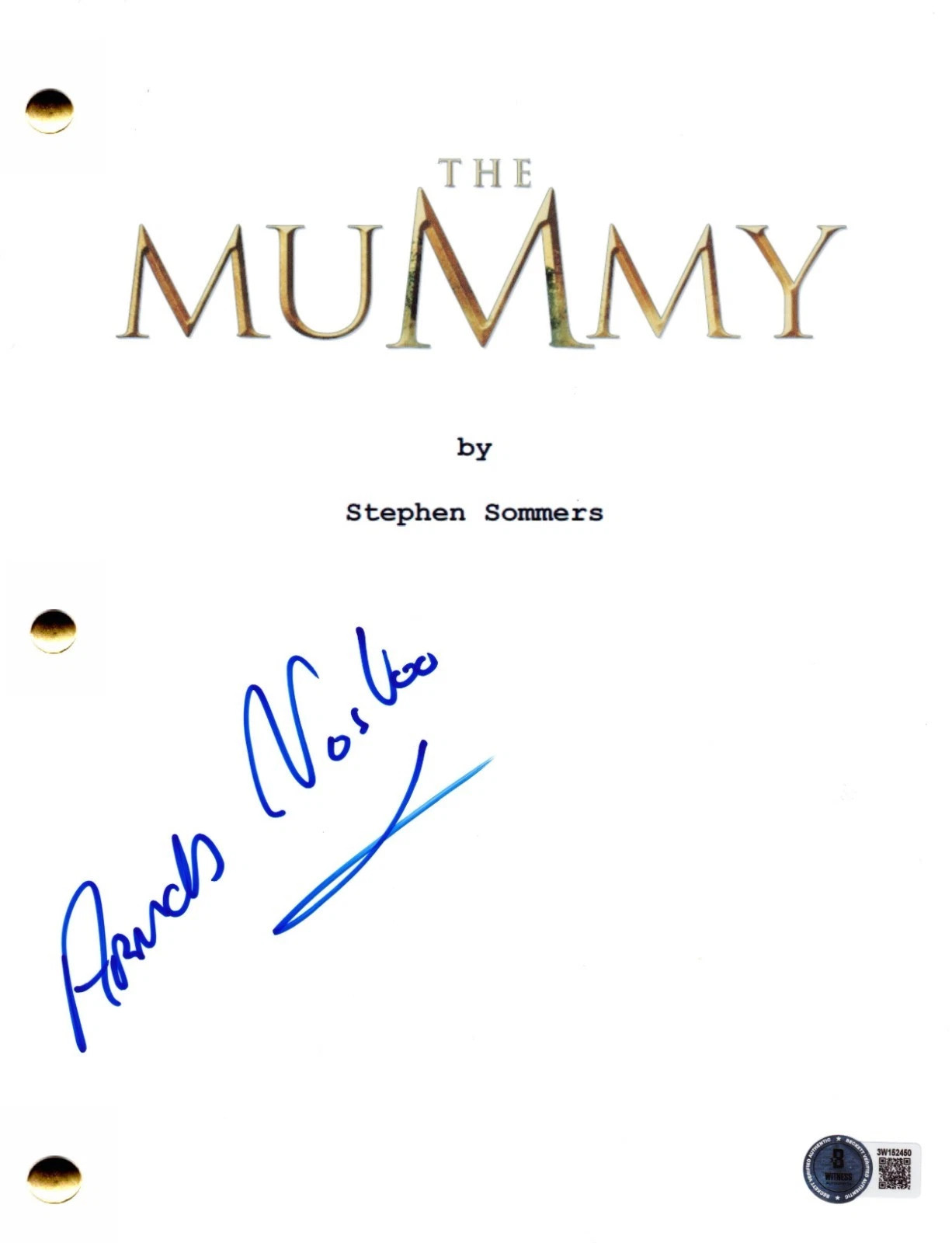 Arnold Vosloo Signed The Mummy Full Script Authentic Autograph Beckett ...