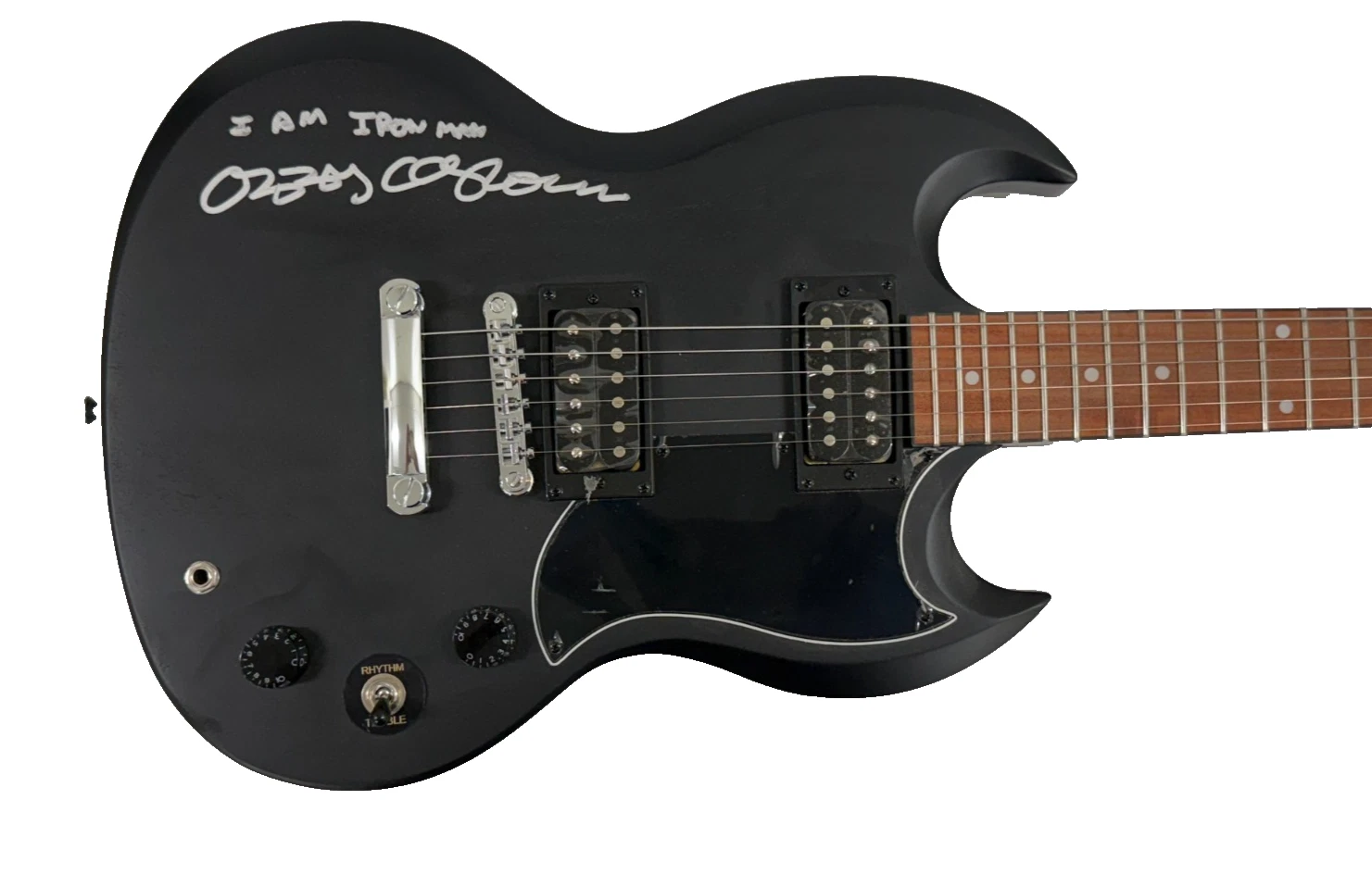 Ozzy Osbourne Signed Epiphone SG Electric Guitar Inscription Autograph ...