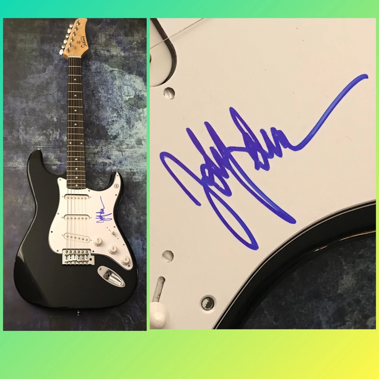 GFA Goldfinger Kingpin Superman JOHN FELDMANN Signed Electric Guitar ...