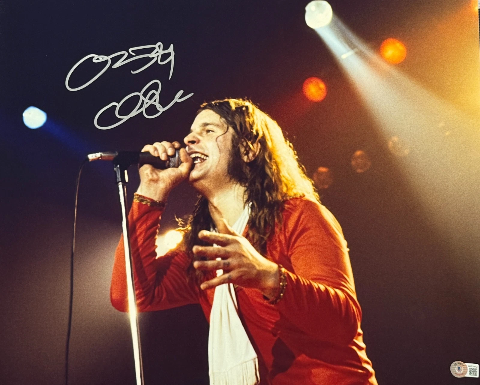 Ozzy Osbourne Signed 16x20 Photo Sabbath Authentic Autograph Beckett ...