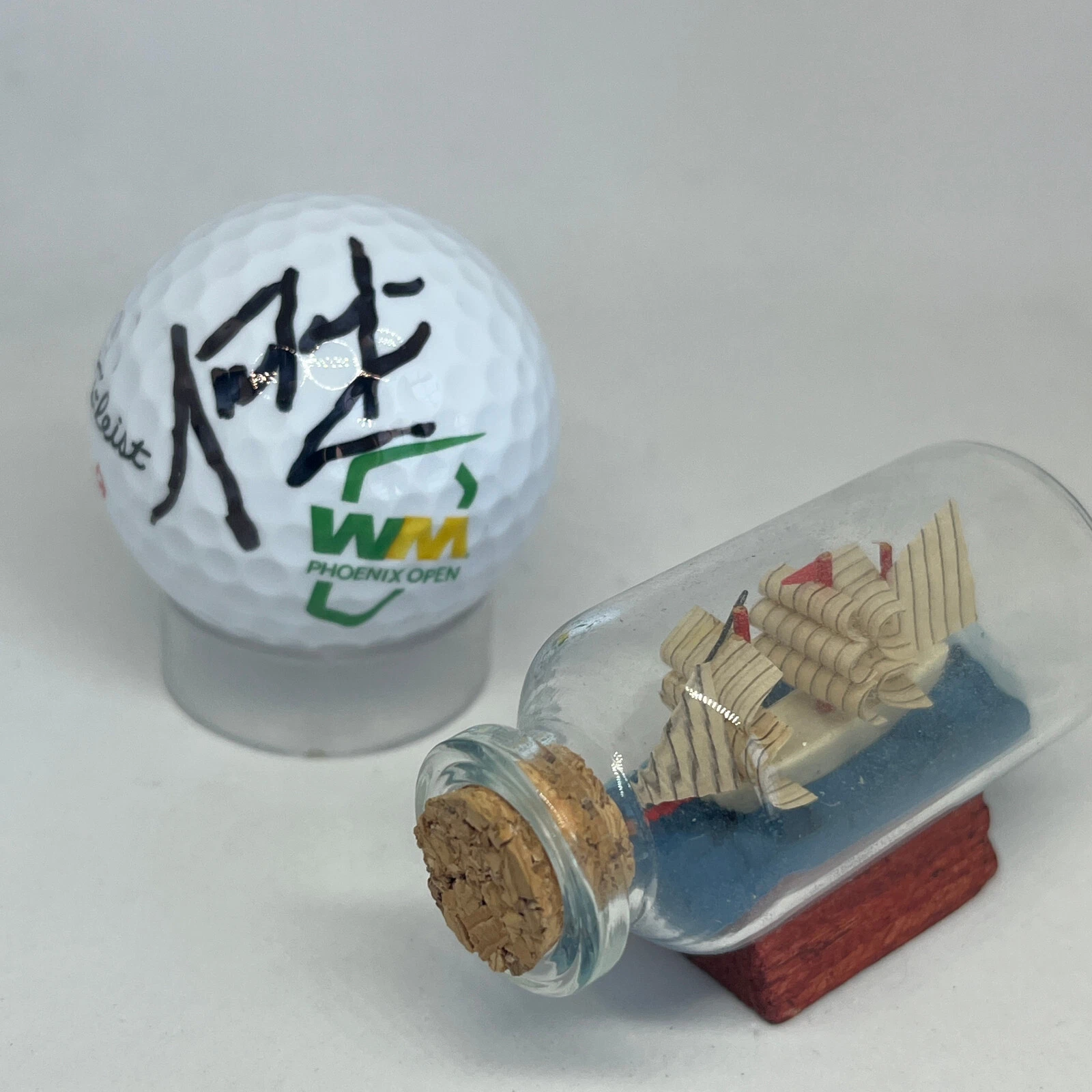 Nick Taylor signed Waste Management Logo Golf Ball JSA COA PGA Auto ...