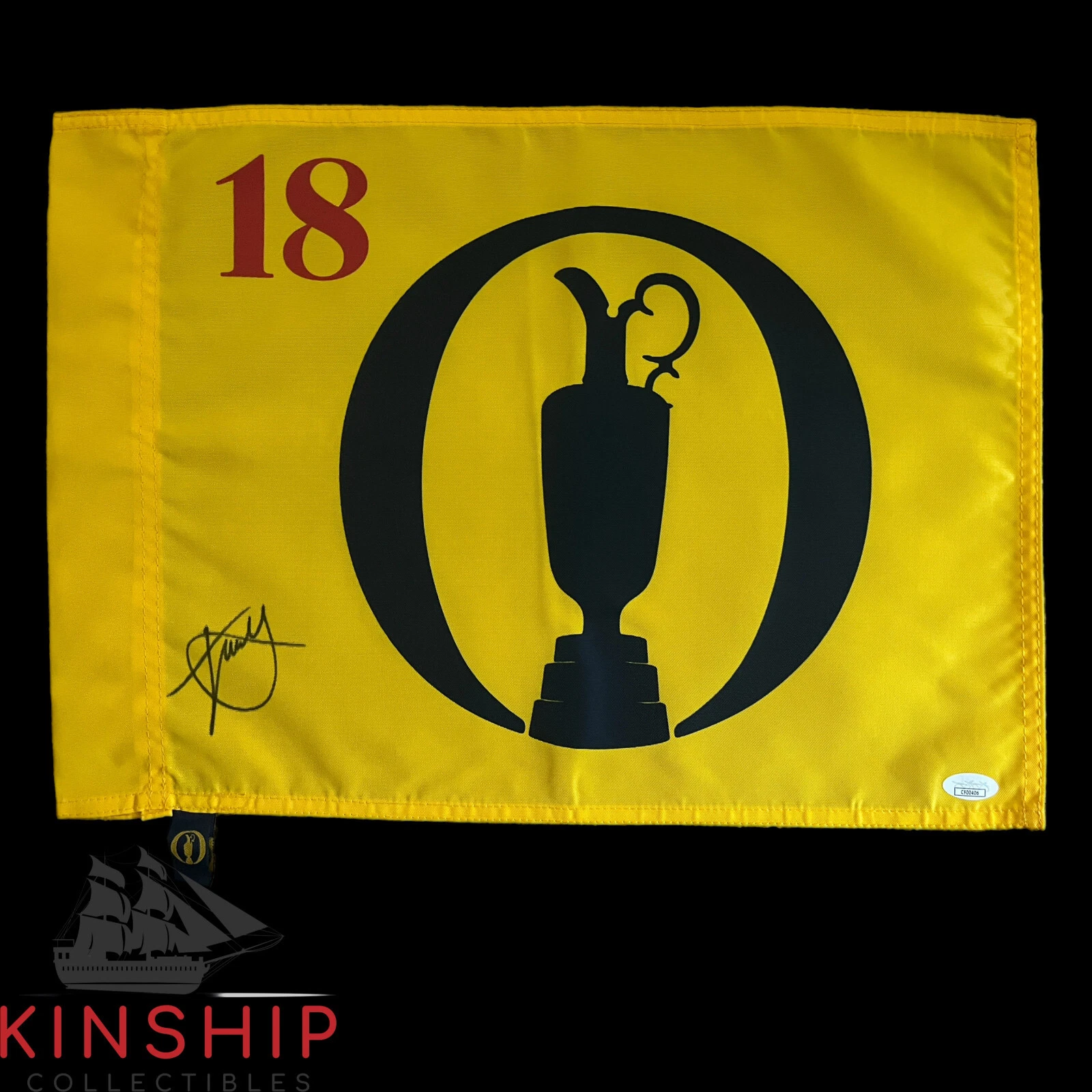 Xander Schauffele signed Undated British Open Pin Flag JSA COA Golf ...