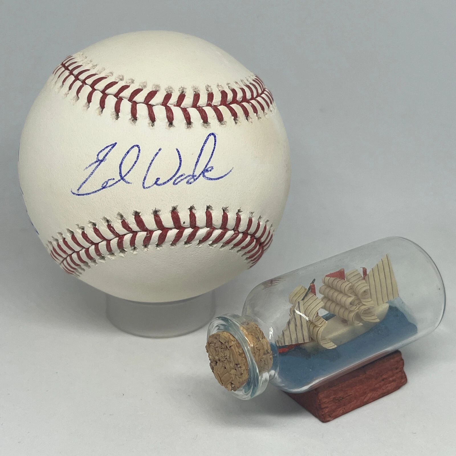 Ed Wade signed Rawlings Phillies Wall of Fame Logo Baseball JSA COA WOF ...