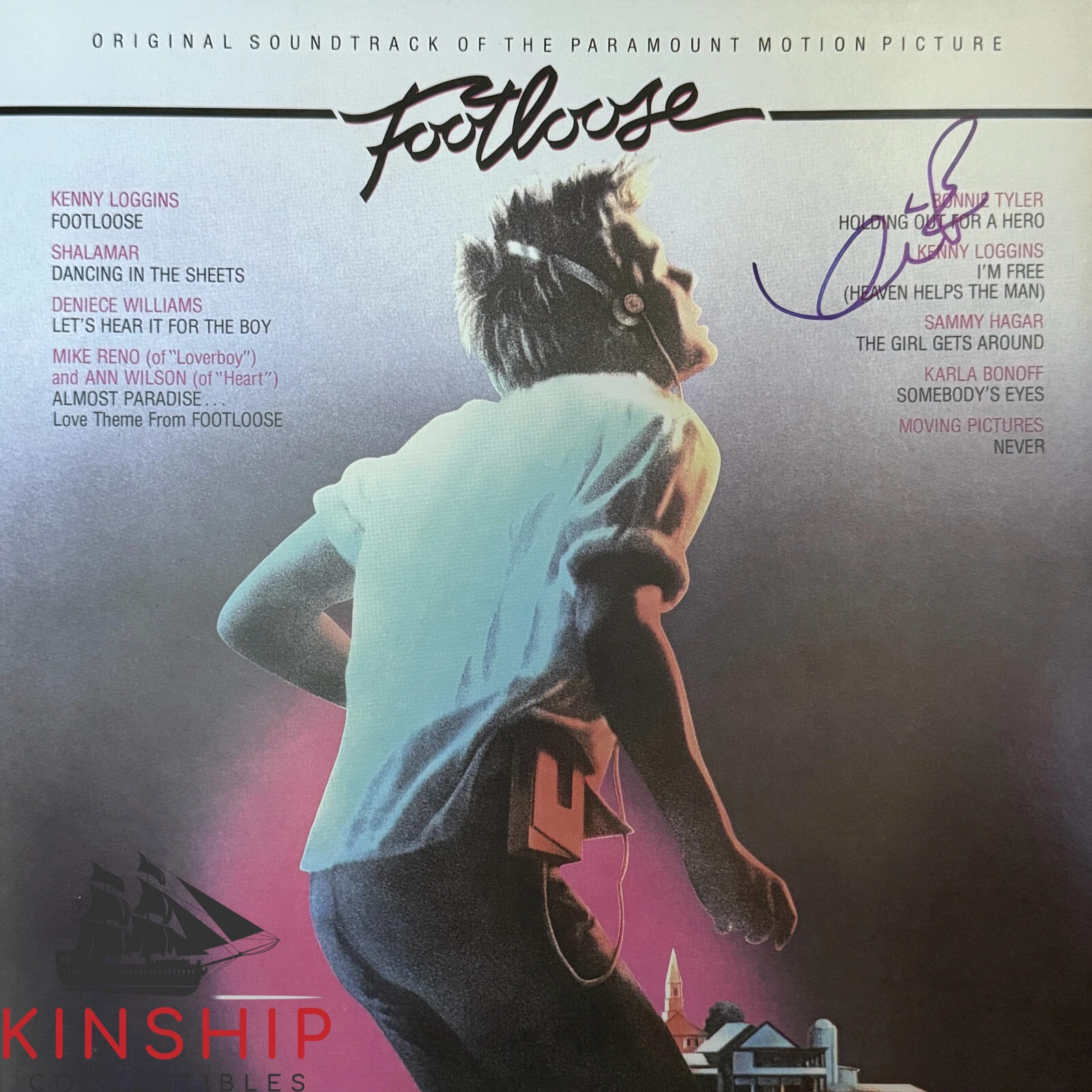 Kevin Bacon signed Footloose Vinyl Record Album JSA COA Actor Auto Rare ...