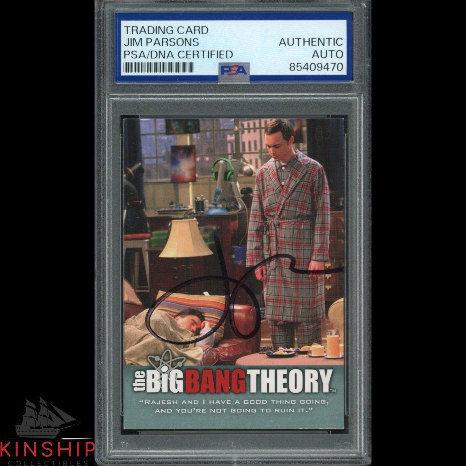 Jim Parsons signed Big Bang Theory Trading Card PSA DNA Slabbed Auto ...
