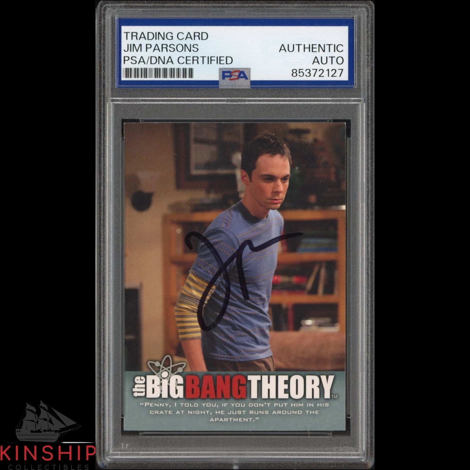 Jim Parsons signed Big Bang Theory Trading Card PSA DNA Slabbed Auto ...