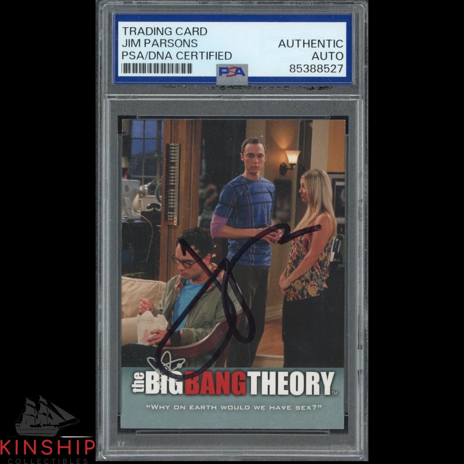 Jim Parsons signed Big Bang Theory Trading Card PSA DNA Slabbed Auto ...