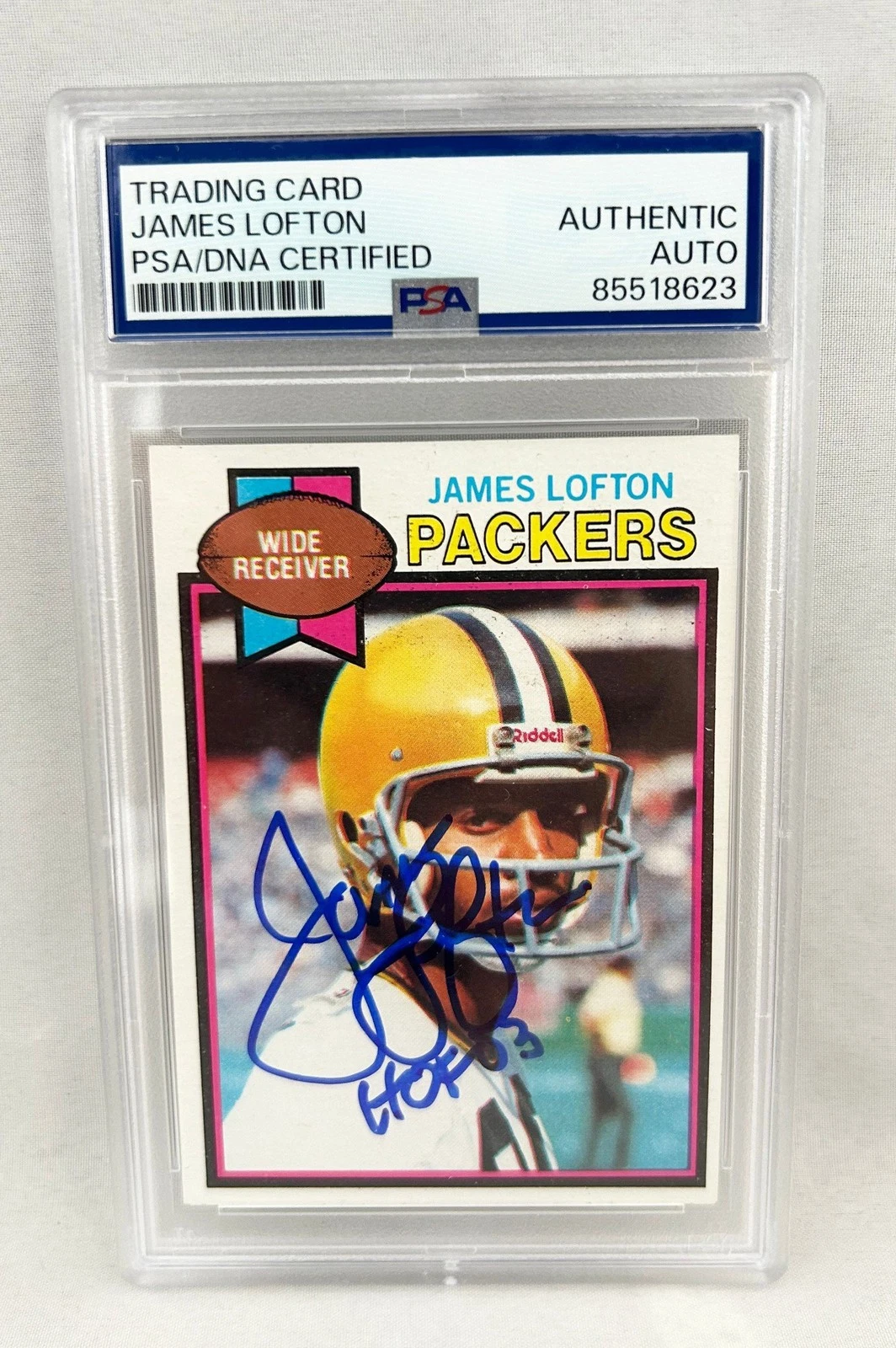 James Lofton Signed Rookie Card 1979 Topps #310 PSA/DNA Green Bay ...