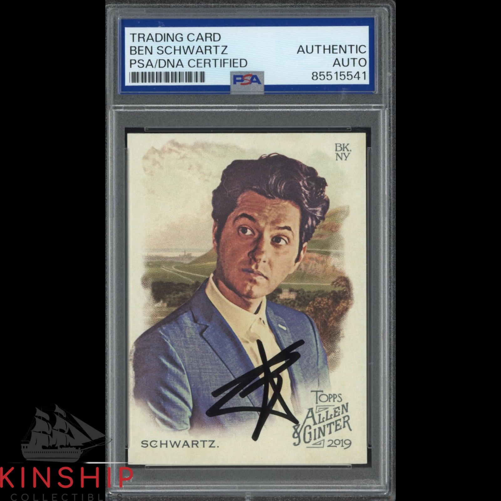 Ben Schwartz signed 2019 Allen & Ginter Card PSA DNA Slab Star Wars ...