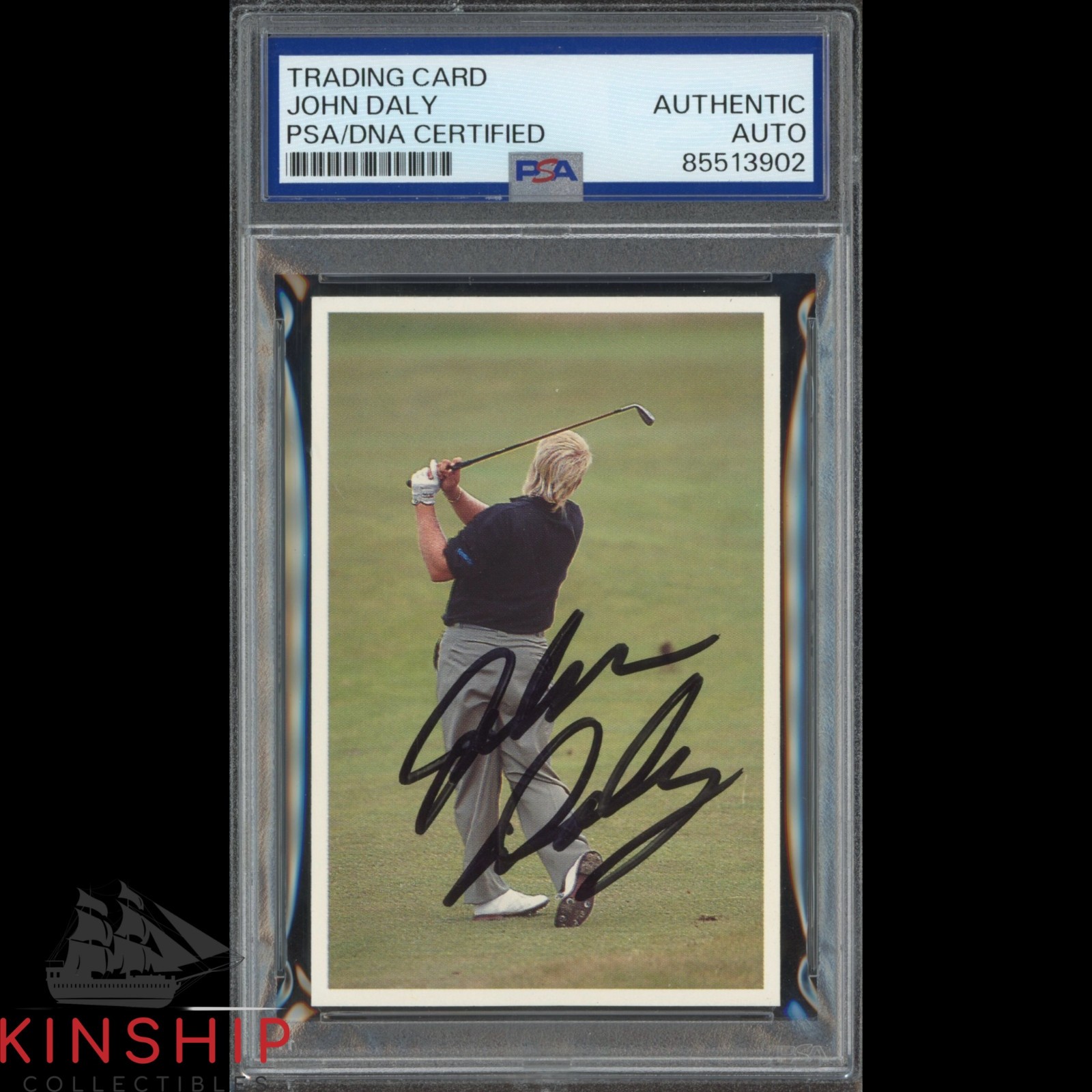 John Daly signed 1994 BBC Question Board Game Card PSA DNA Slab Golf ...