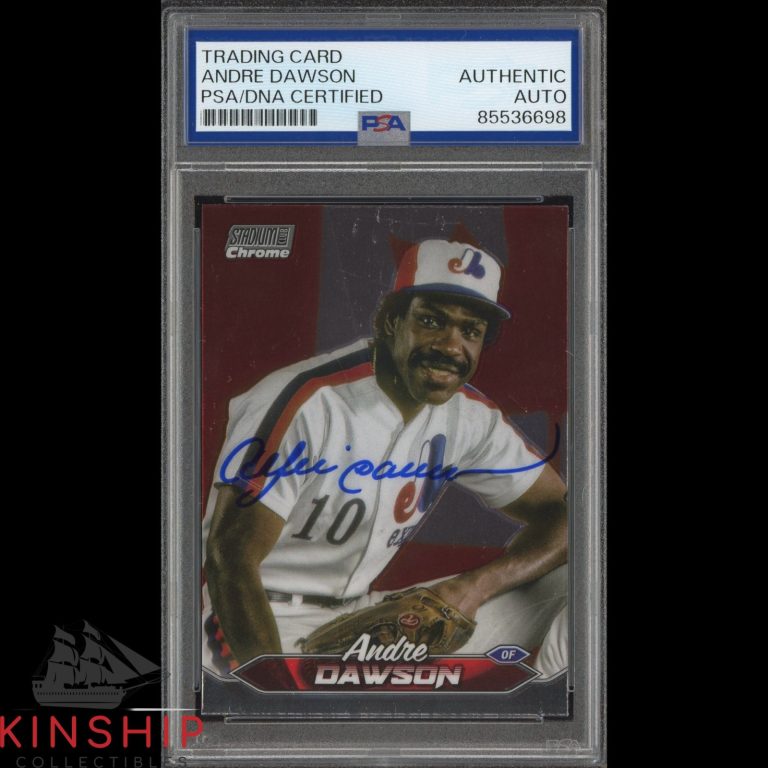 Andre Dawson signed 2024 Topps Chrome Trading Card PSA DNA Slab Auto ...