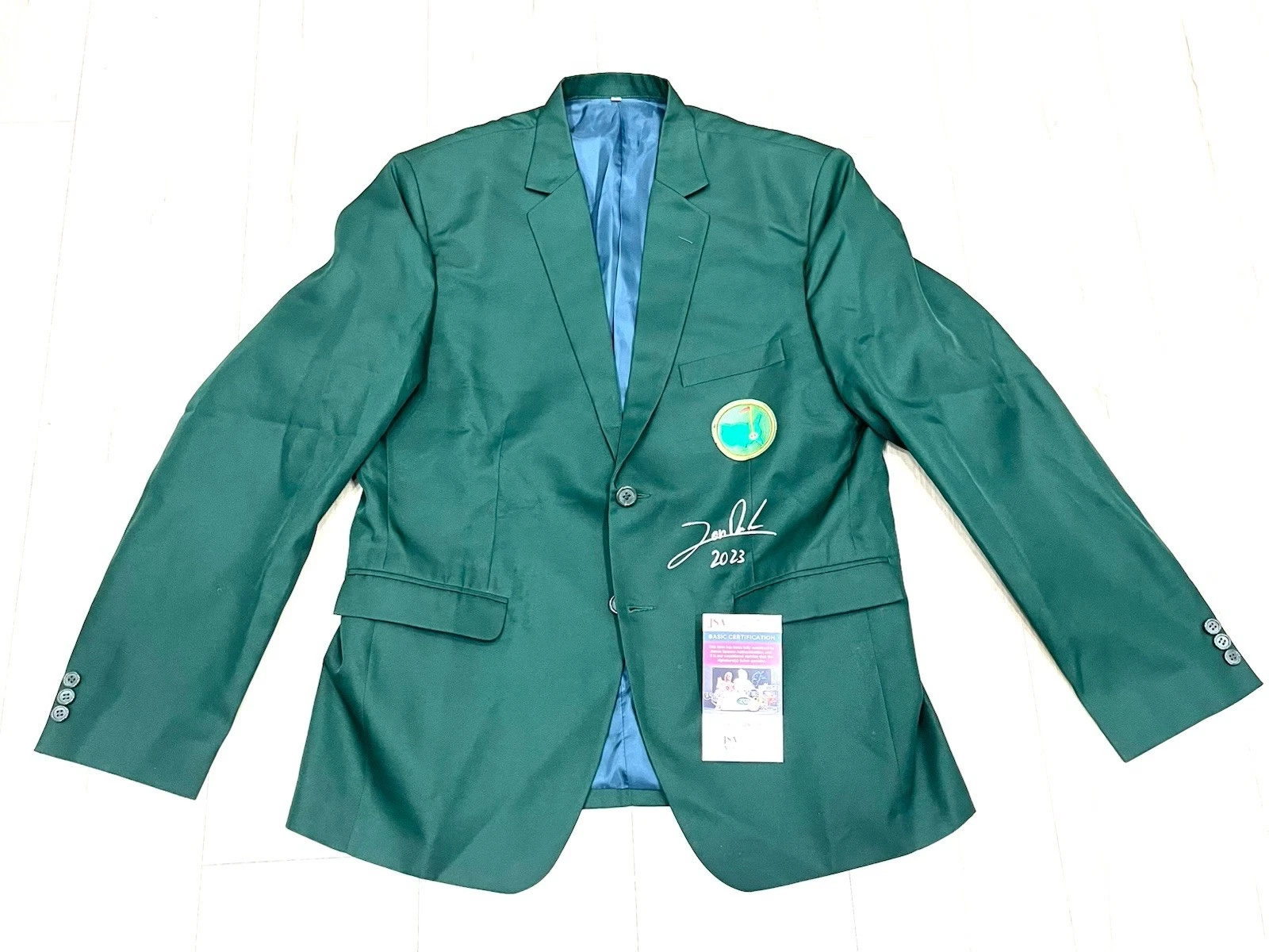 Jon Rahm Hand Signed Masters Jacket PGA Golf JSA Certification ...