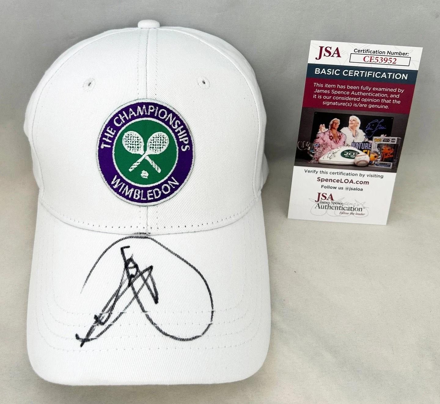 Novak Djokovic Signed Hat Wimbledon Champion JSA COA | Autographia