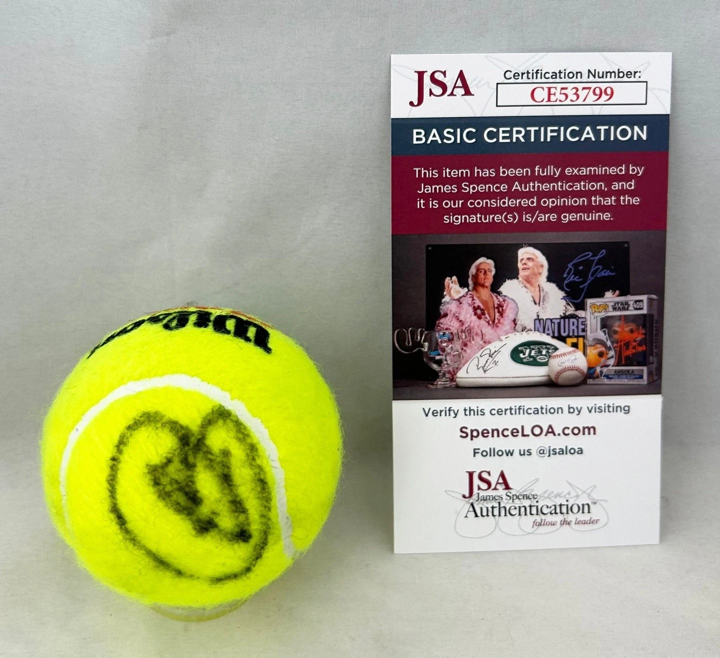 Novak Djokovic Signed Tennis Ball US Open JSA 1 COA | Autographia