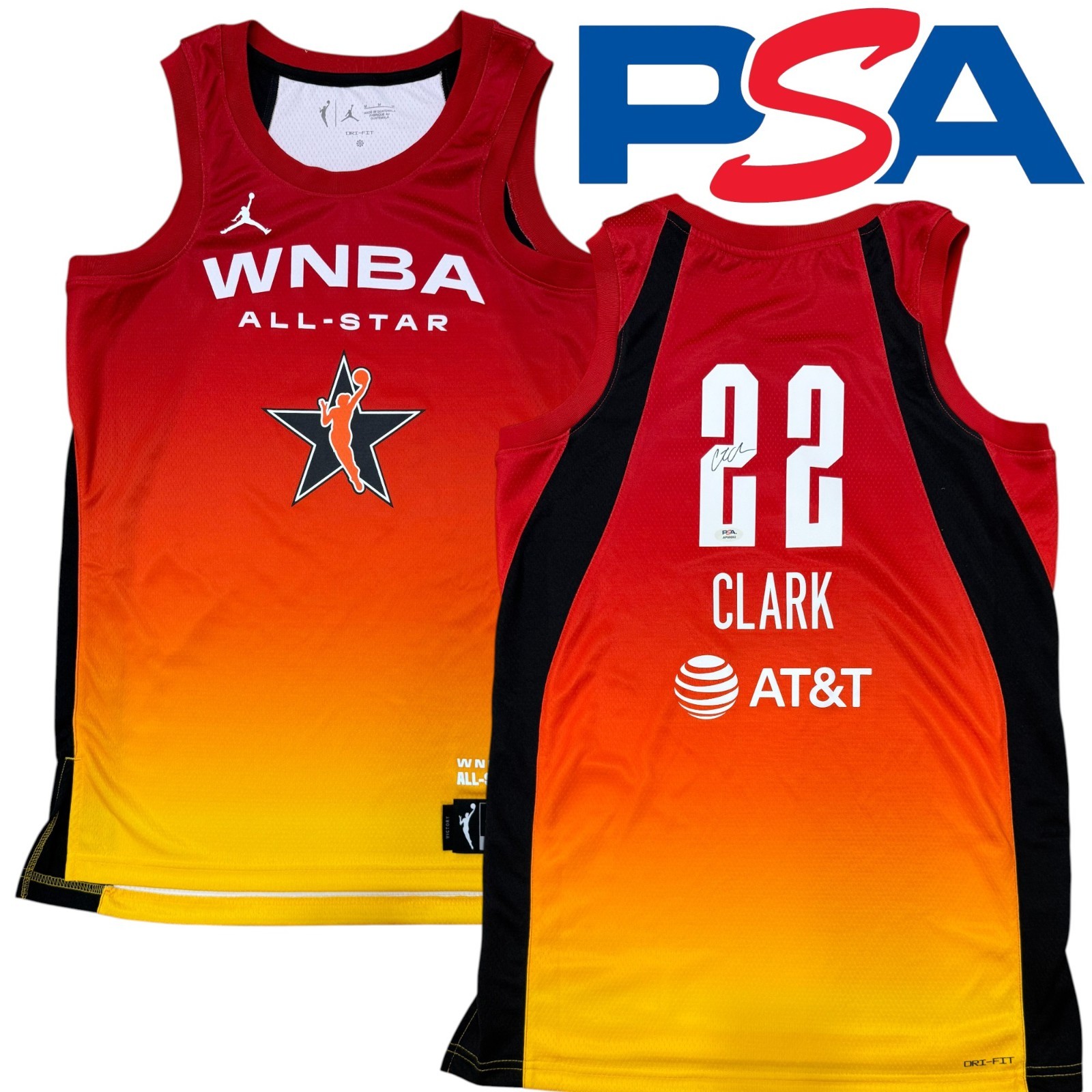 CAITLIN CLARK SIGNED 2025 ALL STAR GAME AUTHENIC JORDAN JERSEY AUTO PSA FEVER | Autographia