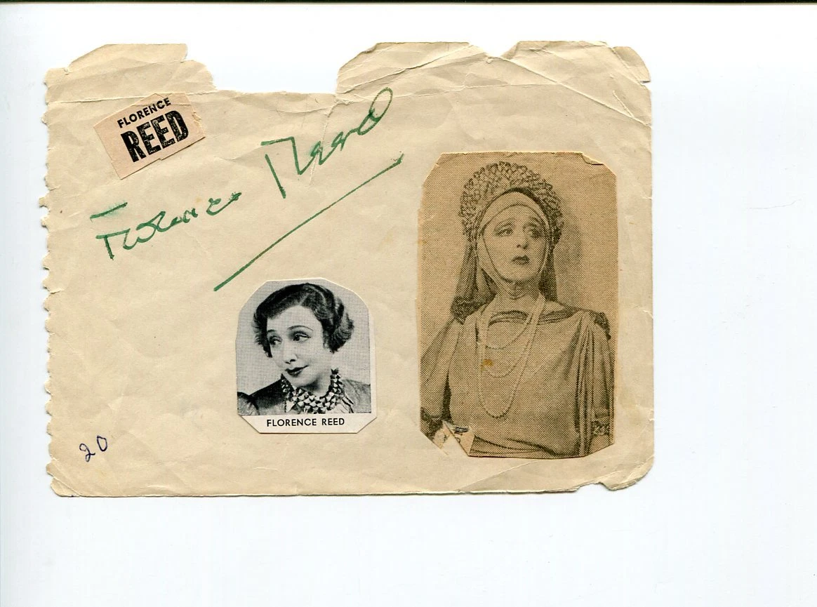 Florence Reed Early Stage Theater Actress Signed Autograph | Autographia