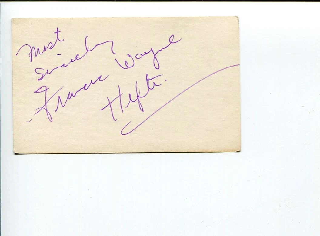Francis Wayne Hefti Jazz Great Singer Rare Signed Autograph | Autographia