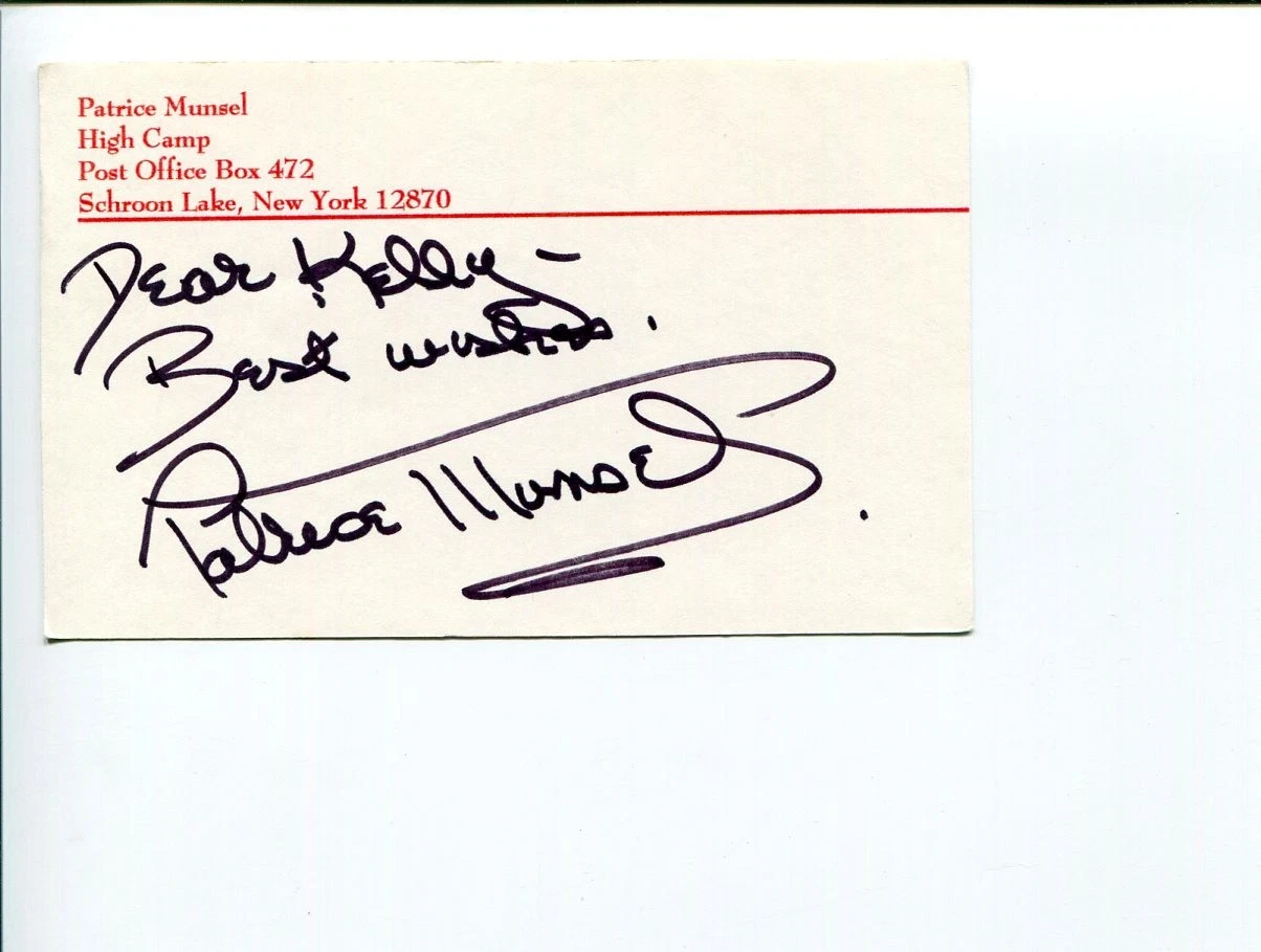 Patrice Munsel Opera Soprano Singer Signed Autograph | Autographia