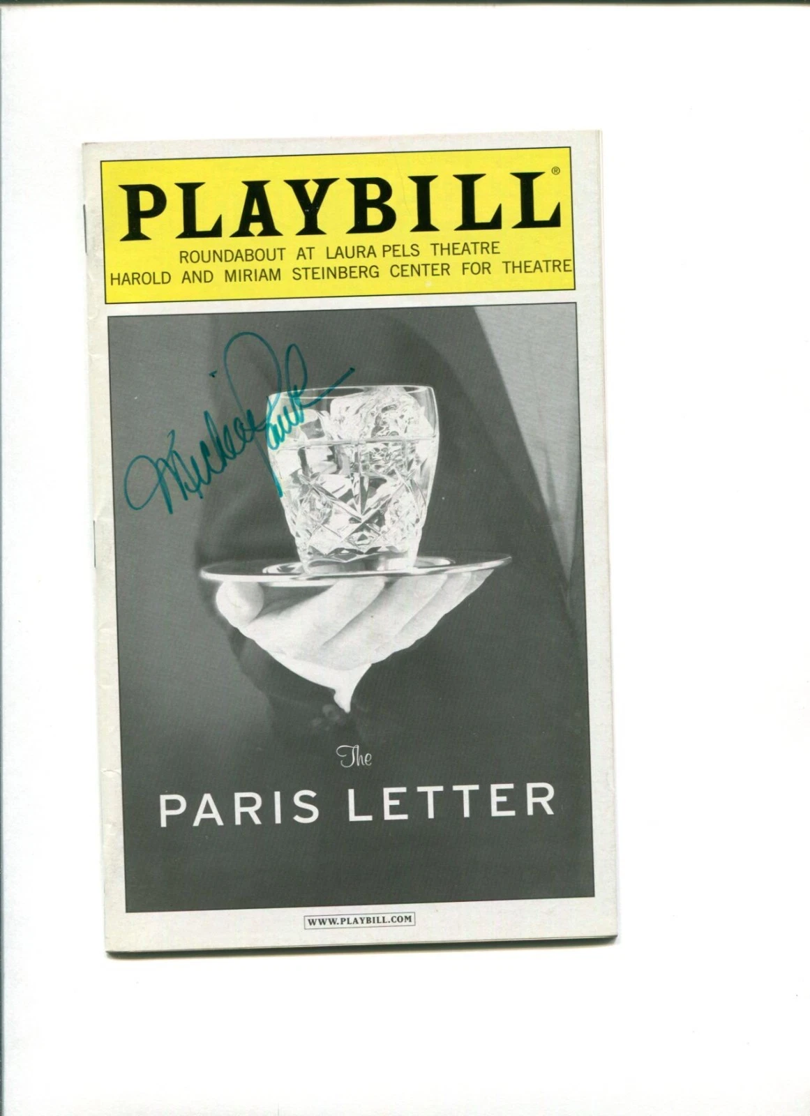 Michele Pawk The Paris Letter Broadway Play Signed Autograph Playbill ...