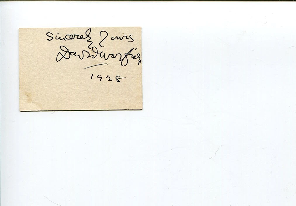 David Warfield Early Broadway Stage Theater Actor Signed Autograph ...