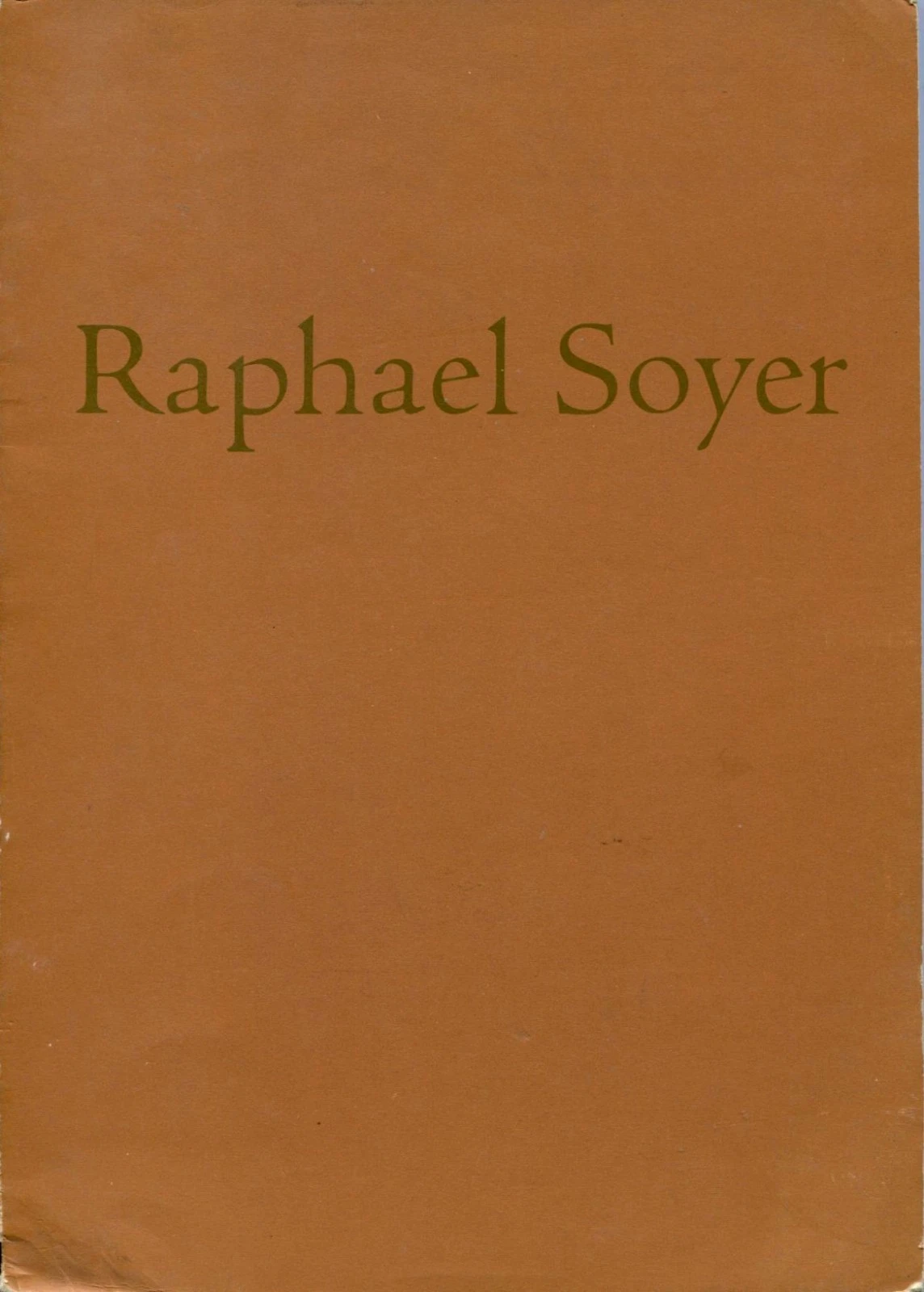 Raphael Soyer 1968 UGA Exhibition Famous Artist Signed Autograph ...