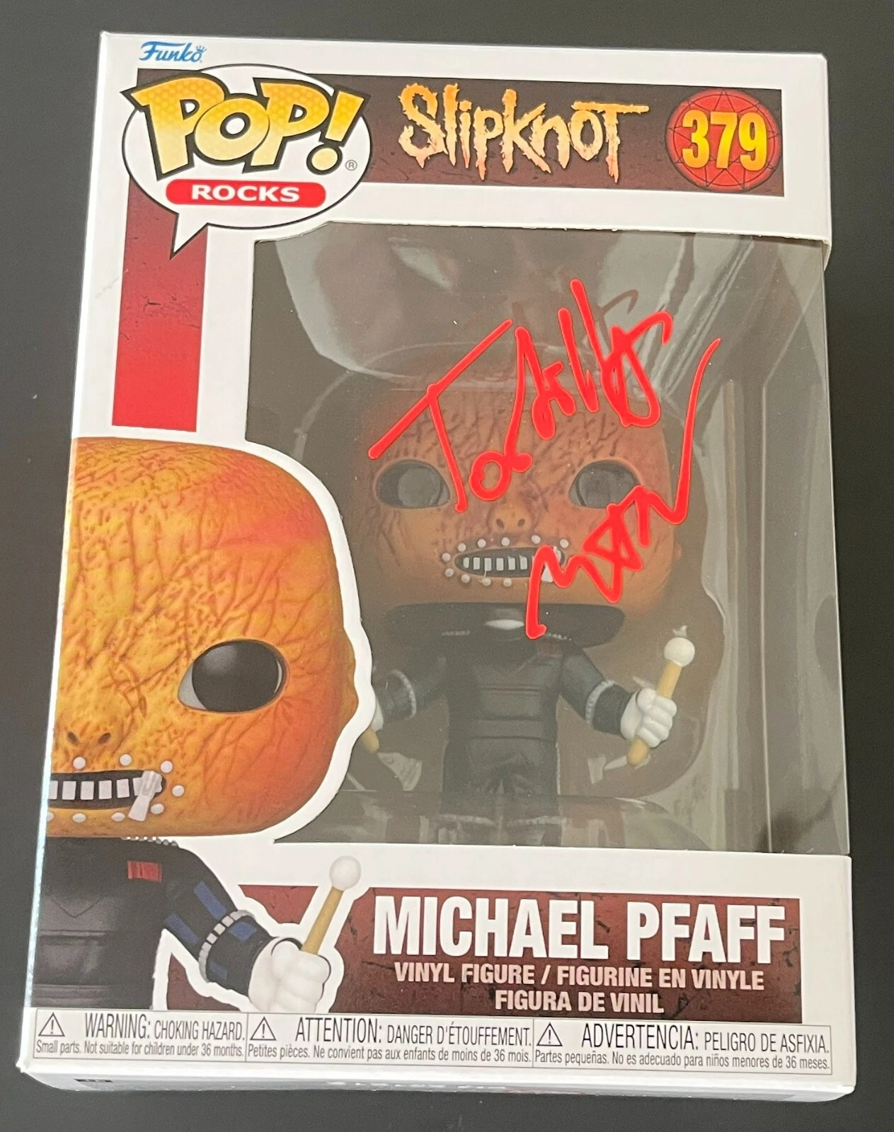 MICHAEL PFAFF TORTILLA MAN SLIPKNOT SIGNED POP FUNKO w/EXACT PROOF ...