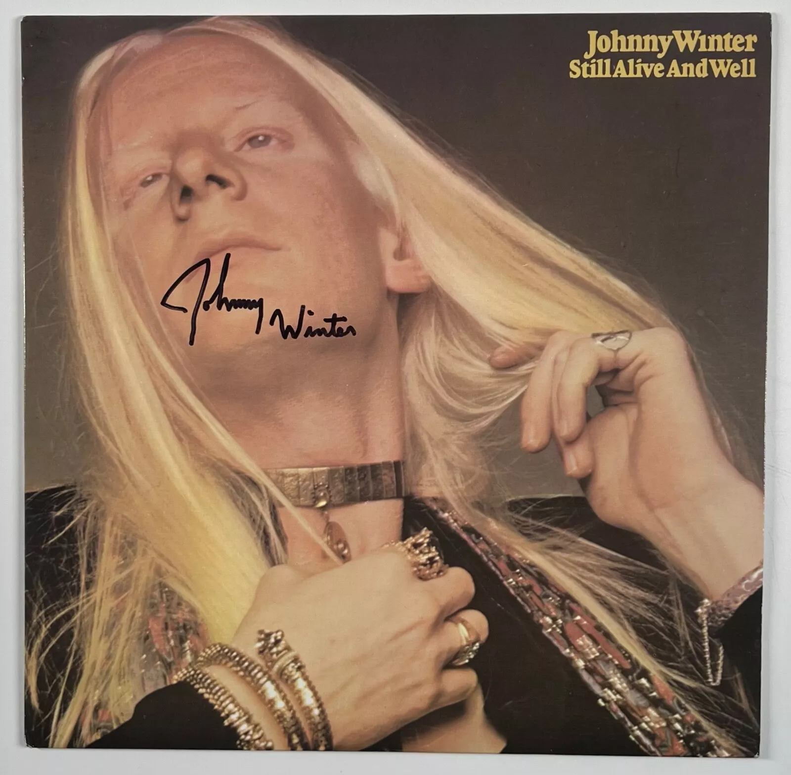 Johnny Winter JSA Signed Autograph Album Record Still Alive And Well ...