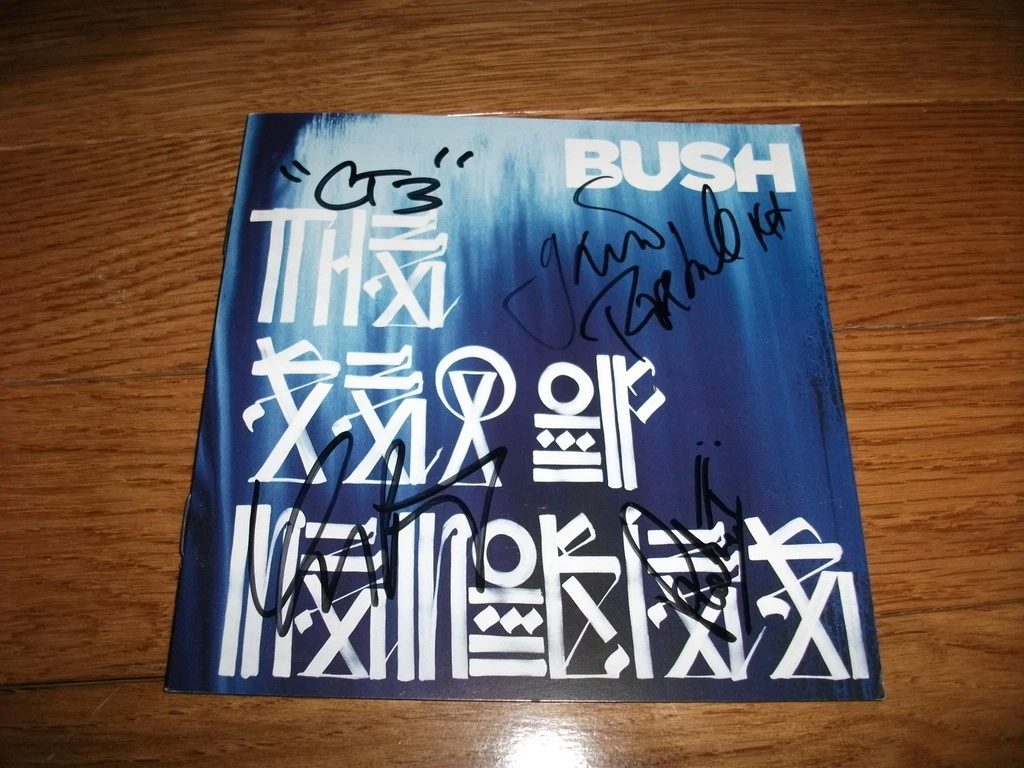 BUSH Band Signed CD Cover Book PSA x 4 Gavib Rossdale | Autographia