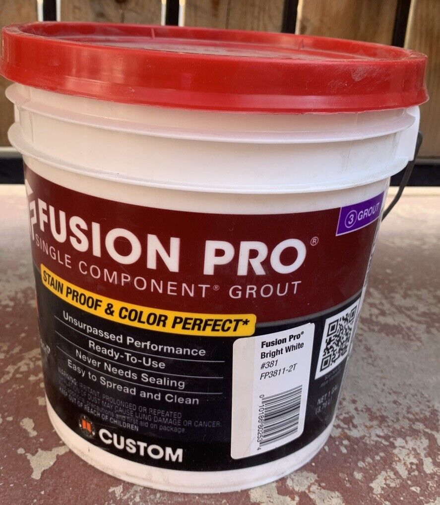 Custom CBP Fusion Pro Single Component Stain Proof Grout Bright White 1 ...