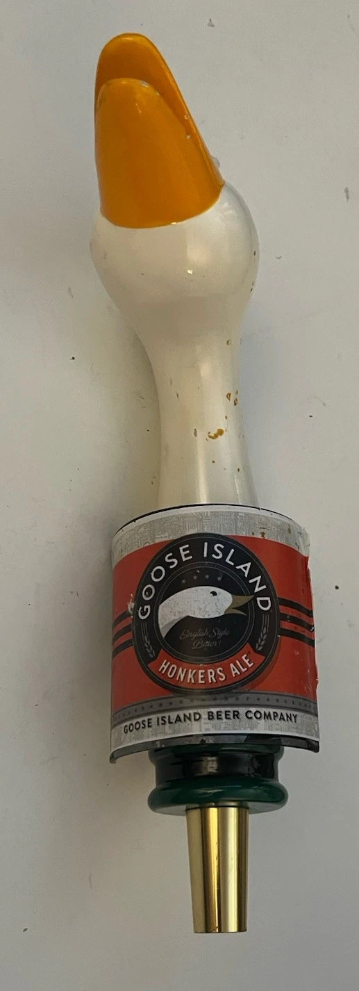 Goose Island Honkers Ale Duck Head Draft Beer 9" Tap Handle | Autographia