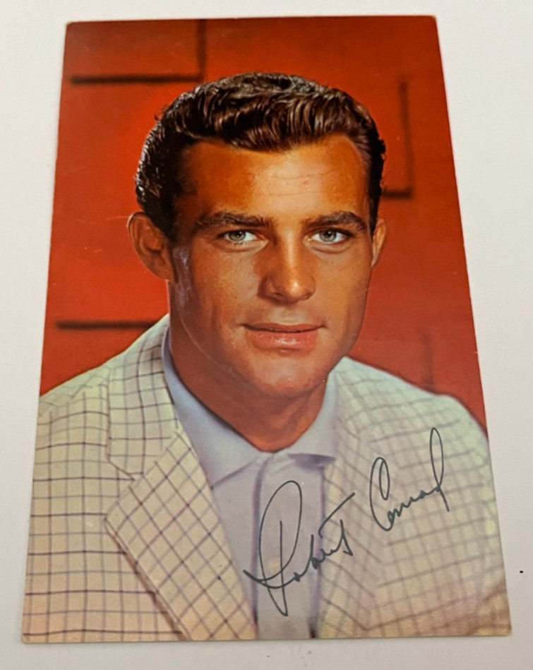 WILD WILD WEST ROBERT CONRAD AUTOGRAPHED VINTAGE 1960 FAN CLUB CARD ...